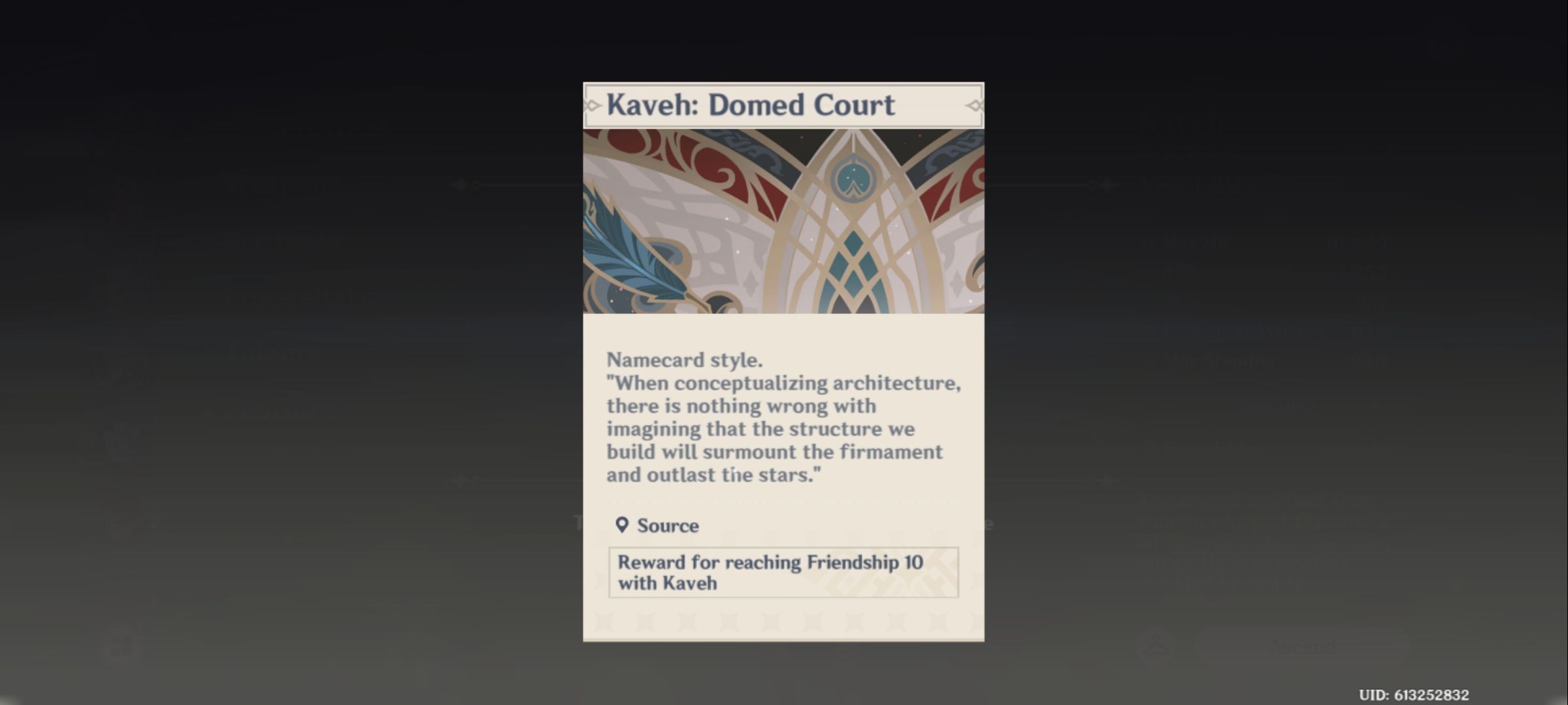 Kaveh Friendship Lv 10 Genshin Impact | HoYoLAB