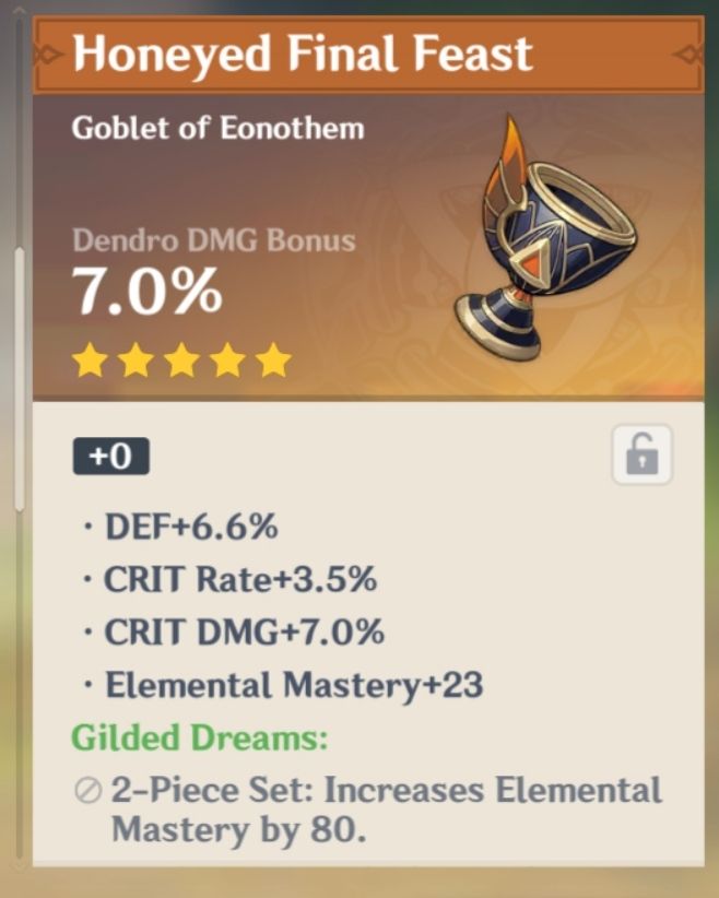 Hopium Artifact Genshin Impact | HoYoLAB