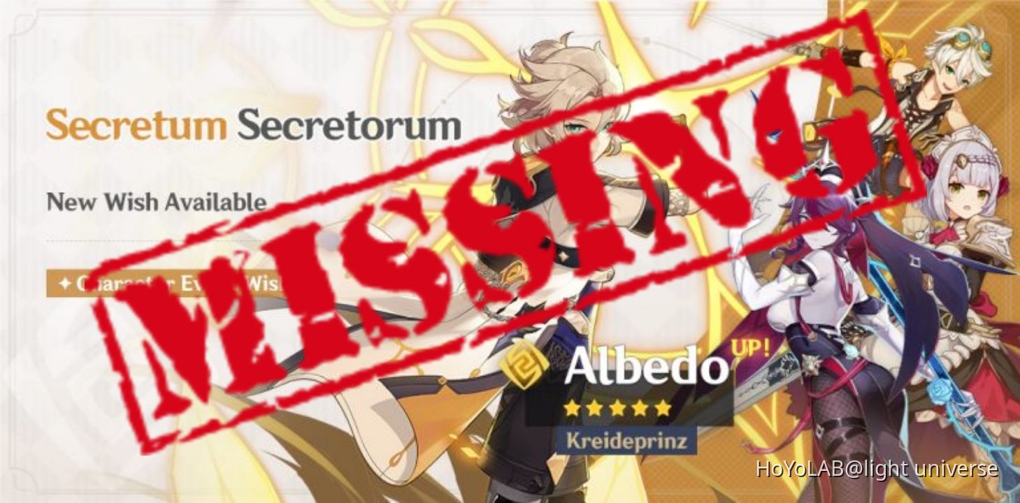 😭😭 albedo banner is missing Genshin Impact | HoYoLAB