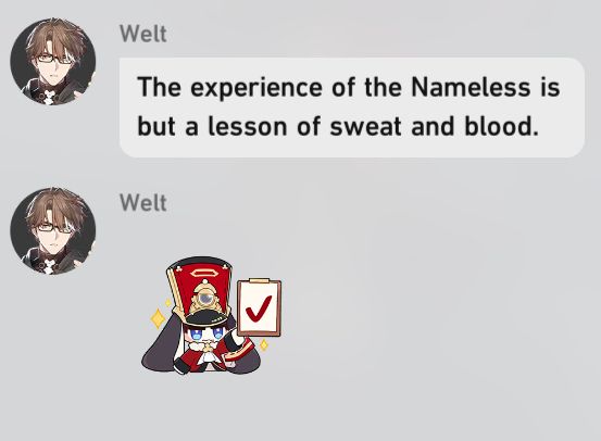 Welt really tried with that sticker Honkai: Star Rail | HoYoLAB