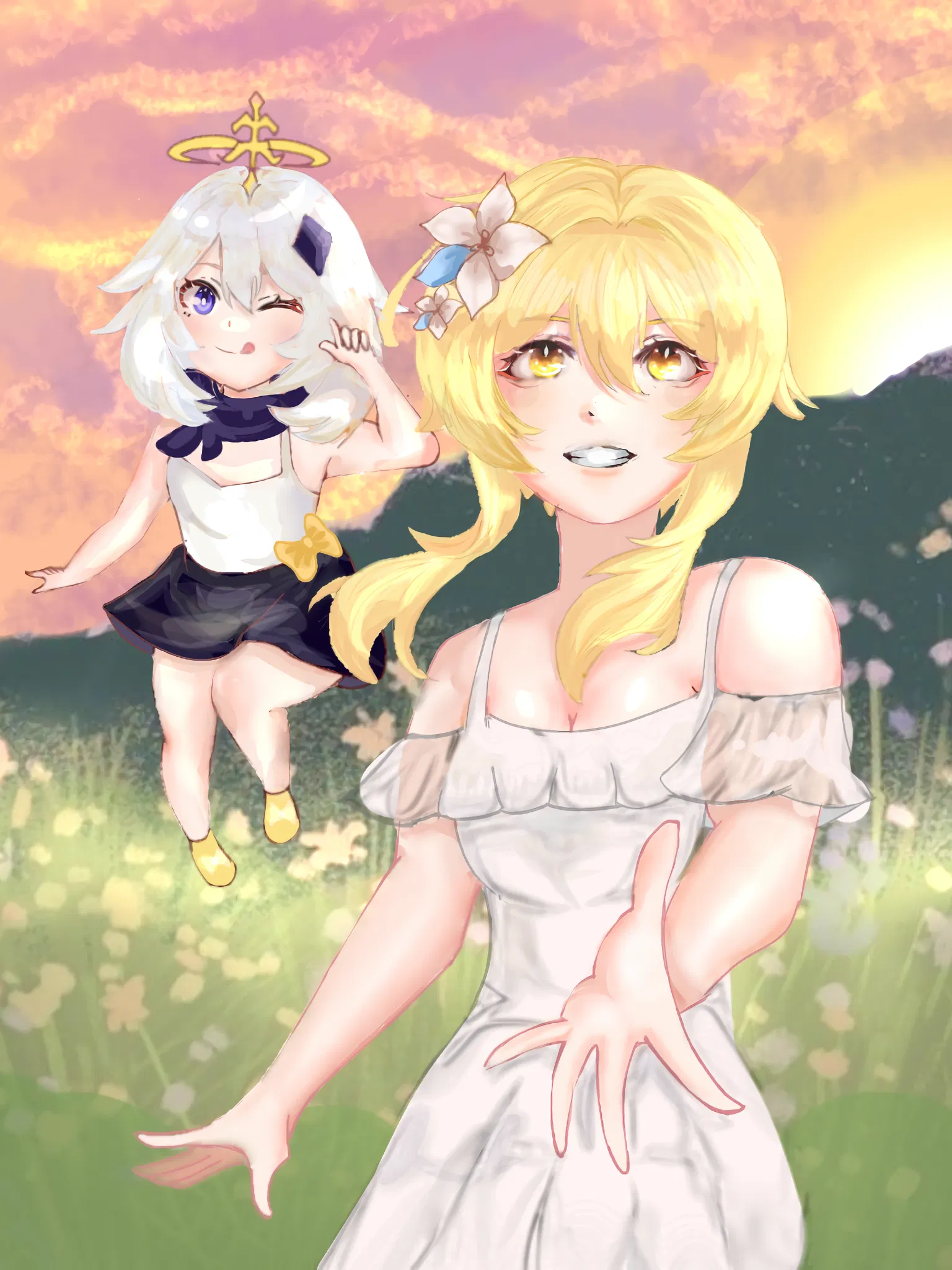 It's Summertime!,Paimon x Traveler🌼 Genshin Impact | HoYoLAB