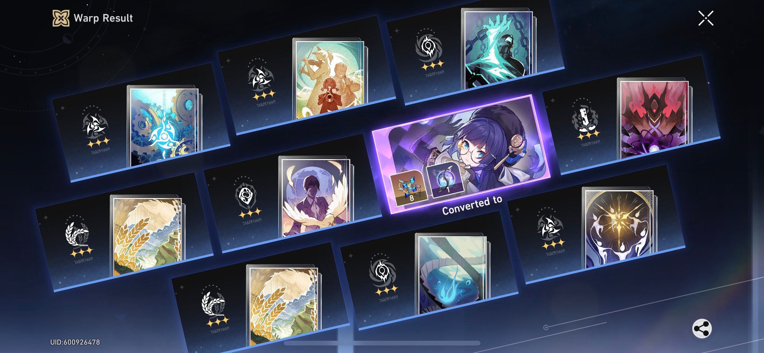 The first 10 pull on Luocha’s banner. Honkai: Star Rail | HoYoLAB