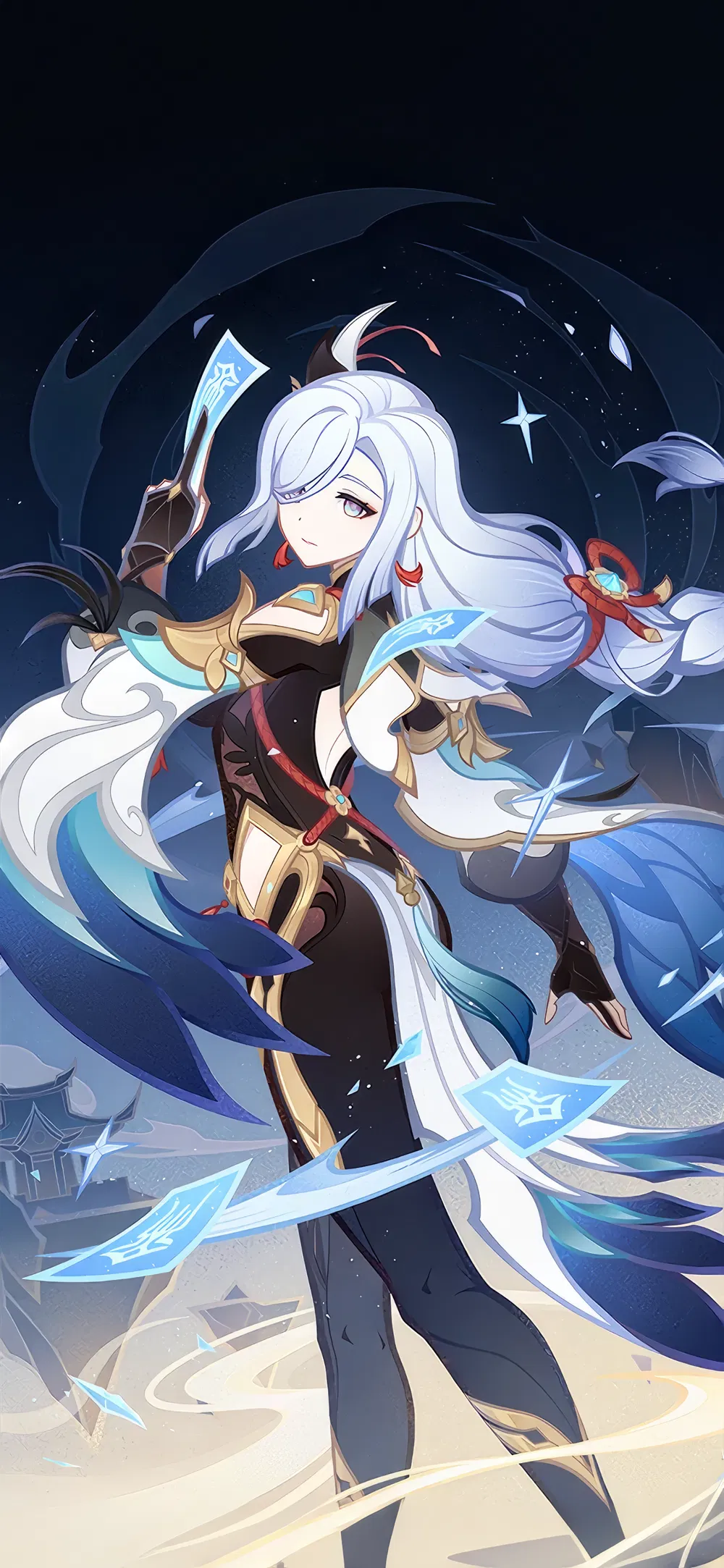 Genius Invokation TCG Card Wallpaper Character Collection 6 - Ganyu ...