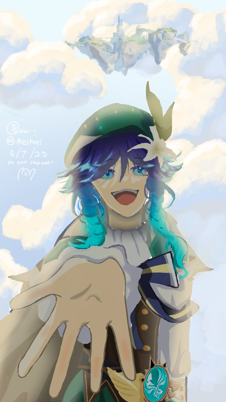 Venti in the summer take u on holiday To celestiaaaa Genshin Impact ...