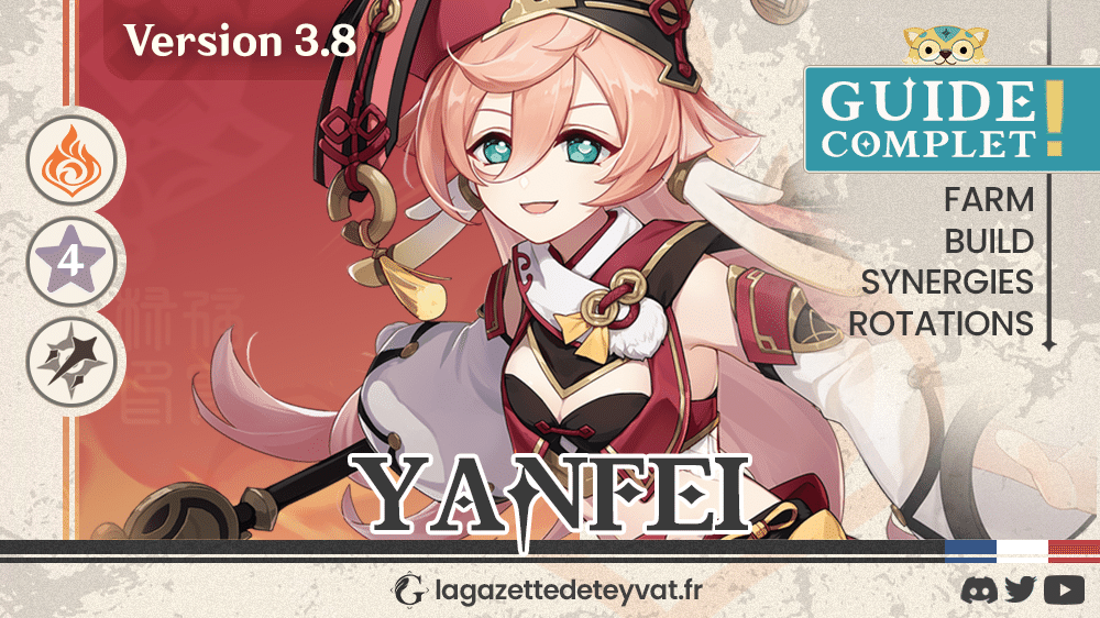 [Guides pour la version 3.8] Yanfei ― Farm, build, synergies, rotations Genshin Impact | HoYoLAB