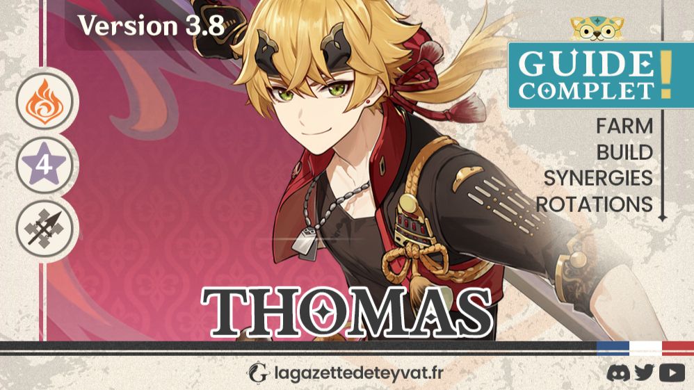 [Guides pour la version 3.8] Thomas ― Farm, build, synergies, rotations Genshin Impact | HoYoLAB