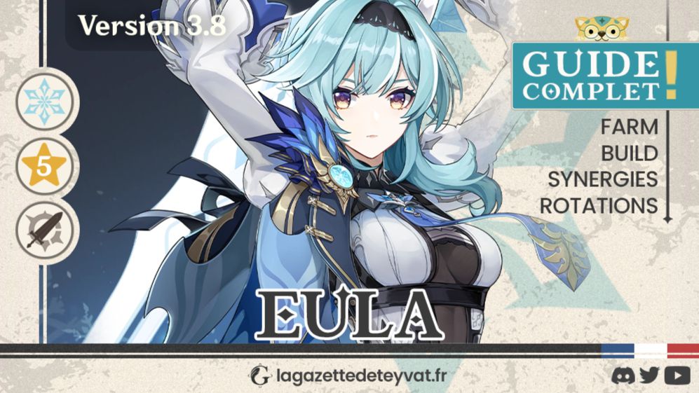 [Guides pour la version 3.8] Eula ― Farm, build, synergies, rotations Genshin Impact | HoYoLAB