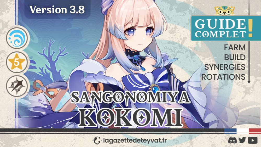 [Guides pour la version 3.8] Sangonomiya Kokomi ― Farm, build, synergies, rotations Genshin ...