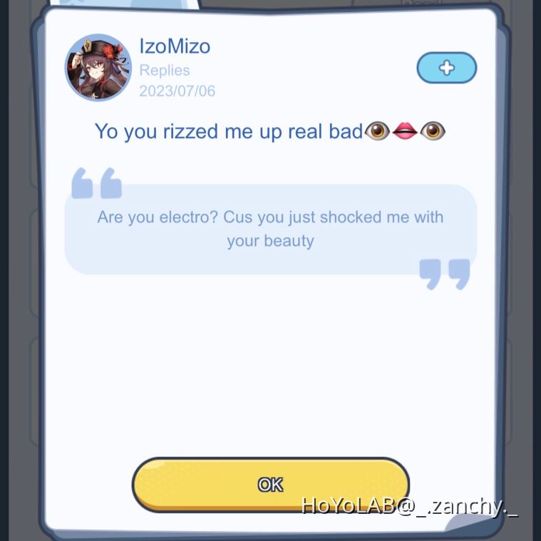 My day 1 of rizzing people | HoYoLAB