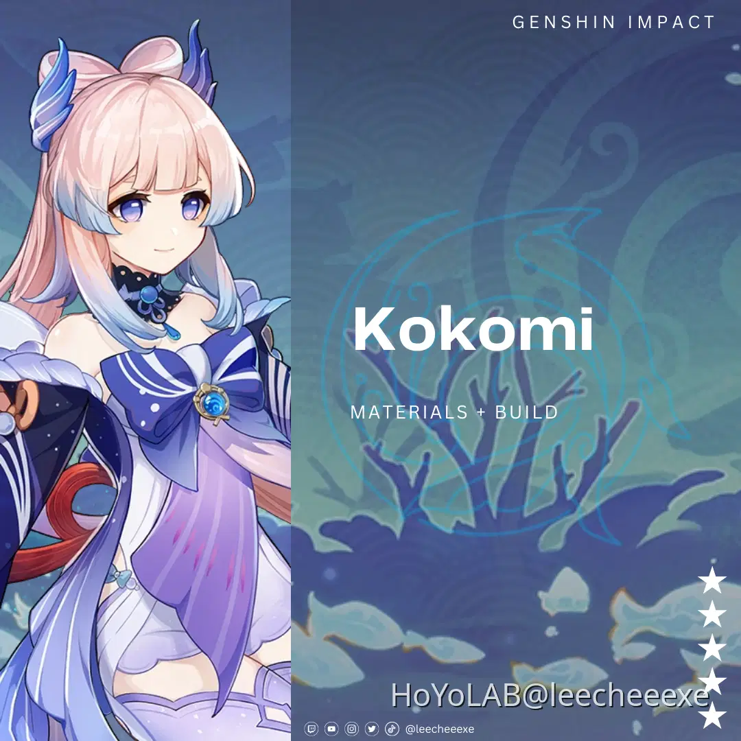 [3.8] Genshin Impact | Material and Build Guide | Sangonomiya Kokomi Genshin Impact | HoYoLAB