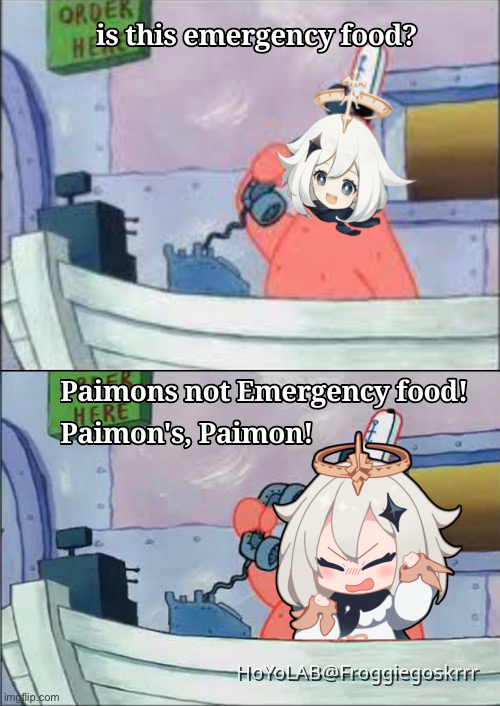 PAIMON YOU ARE EMERGENCY FOOD!!! ACCEPT YOUR FATE! Genshin Impact | HoYoLAB