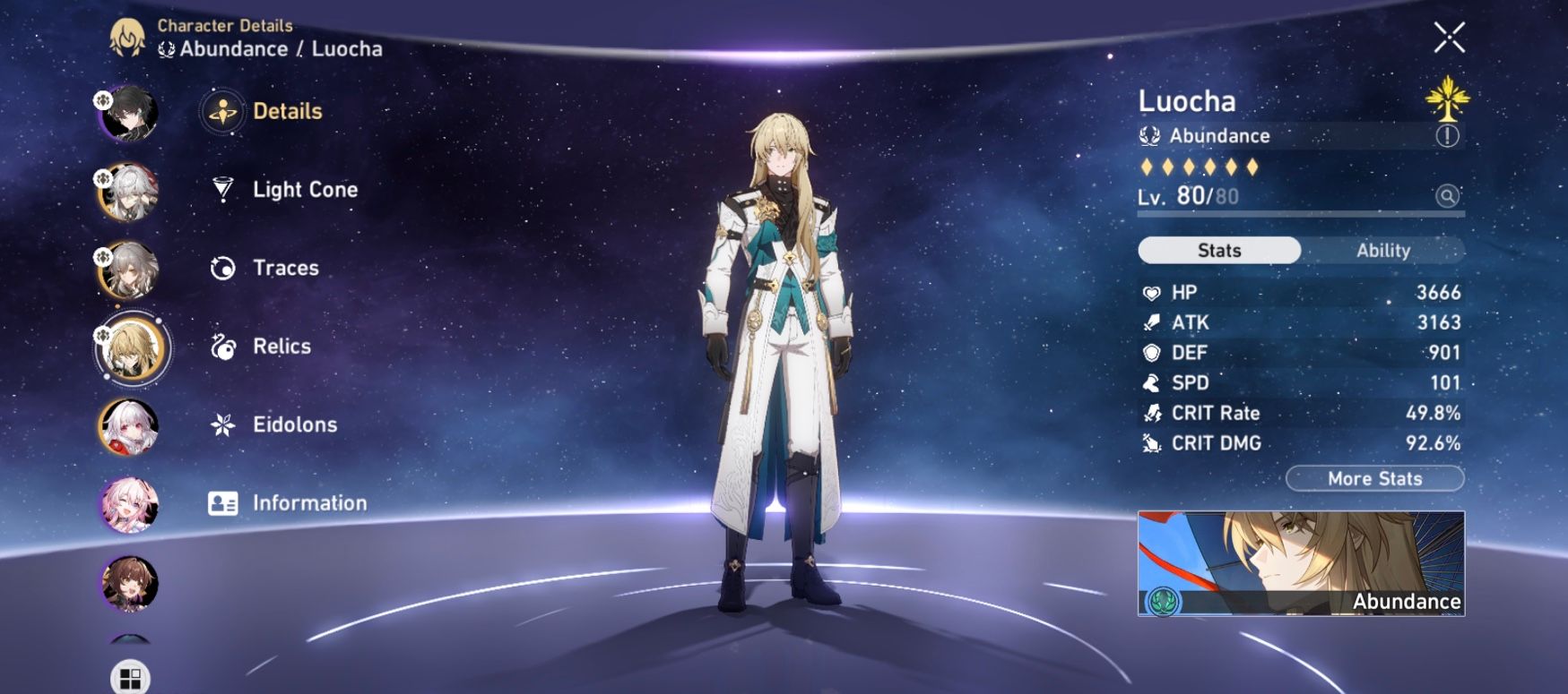 Luocha build E0 (rate/suggestions?) Honkai: Star Rail | HoYoLAB