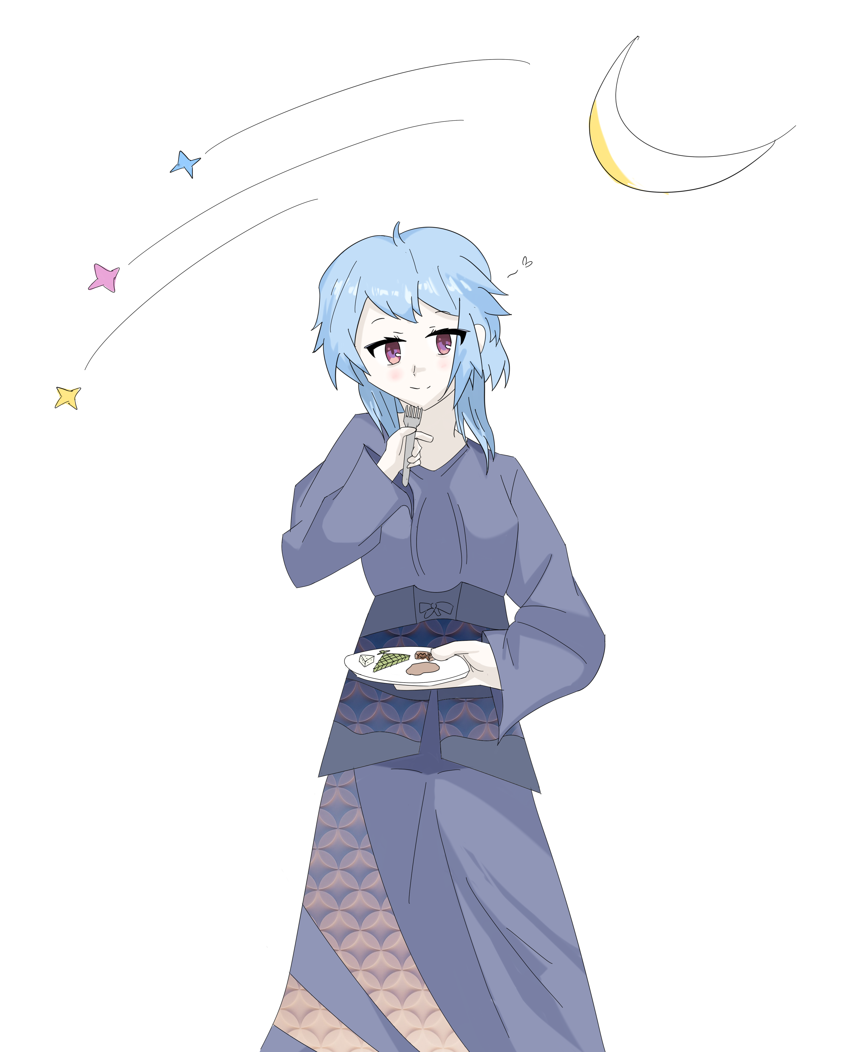 Ganyu in Muslim Attire eating her own kind. Genshin Impact | HoYoLAB