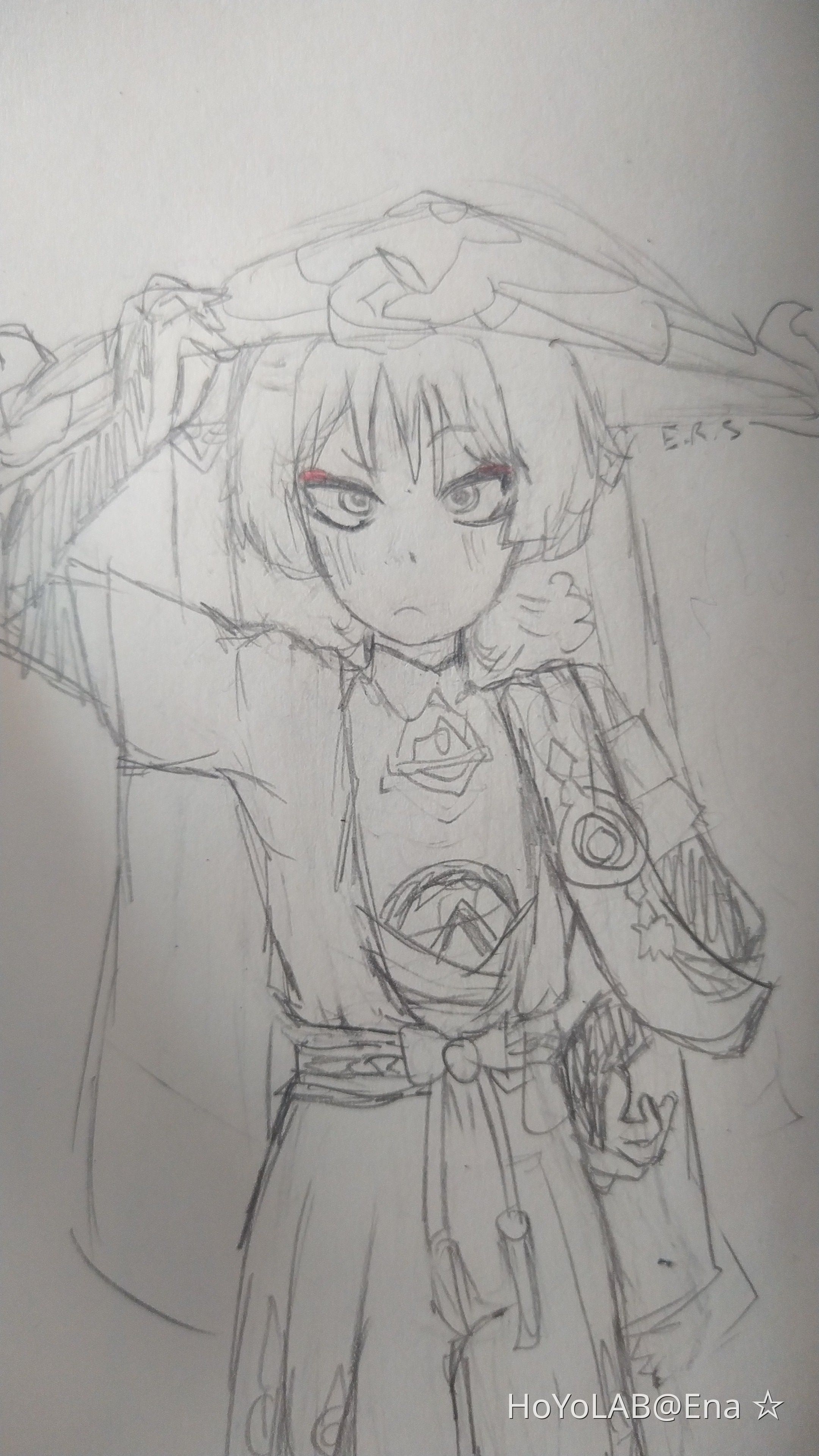 random wanderer sketch Genshin Impact | HoYoLAB