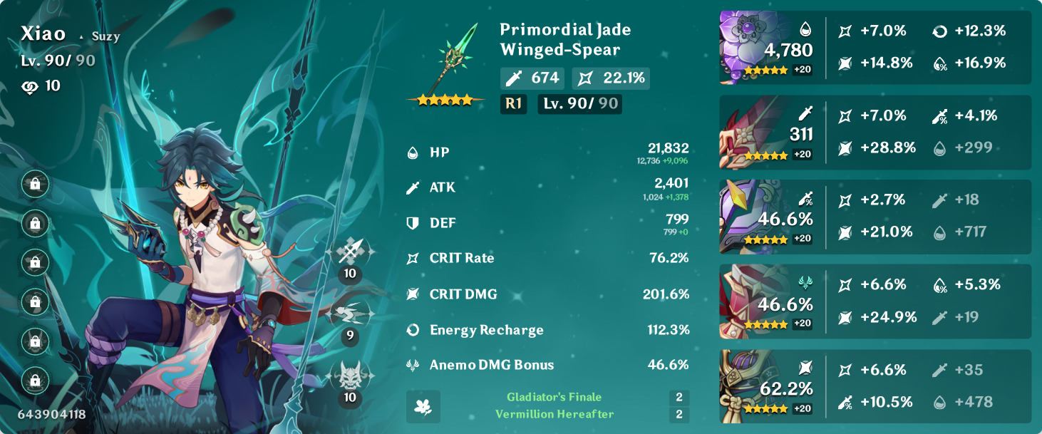 Xiao team comp builds Genshin Impact | HoYoLAB