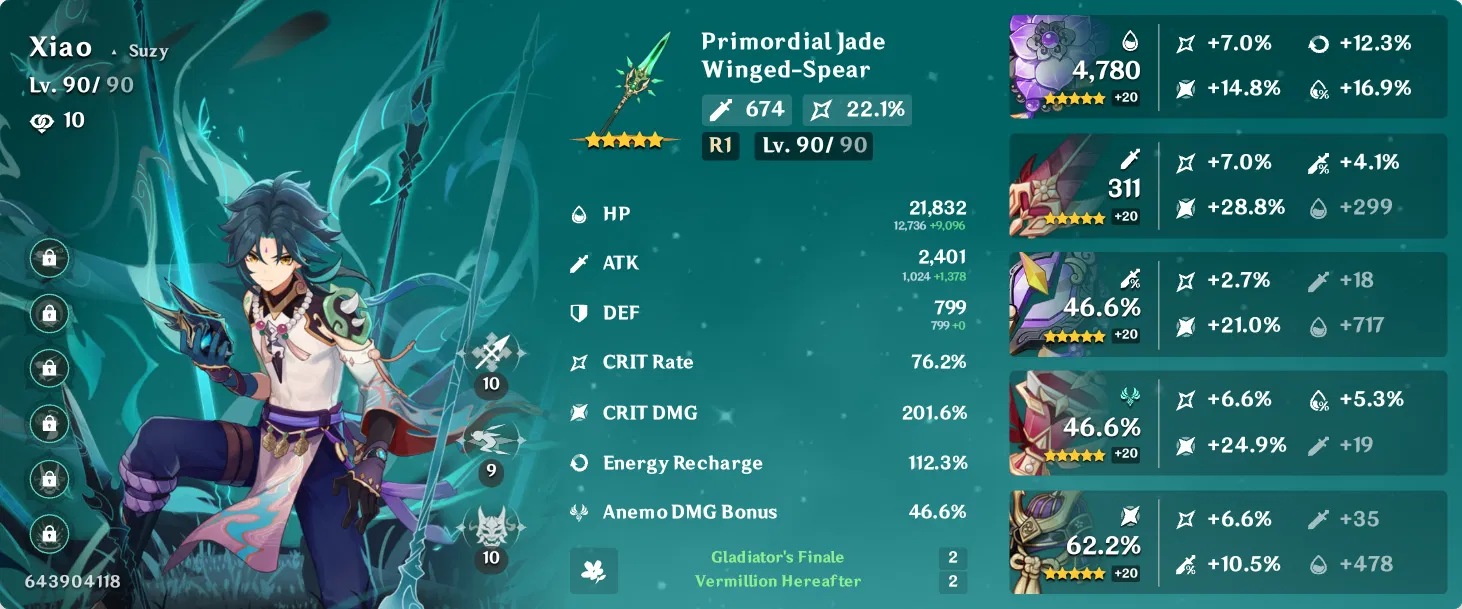 Xiao team comp builds Genshin Impact | HoYoLAB