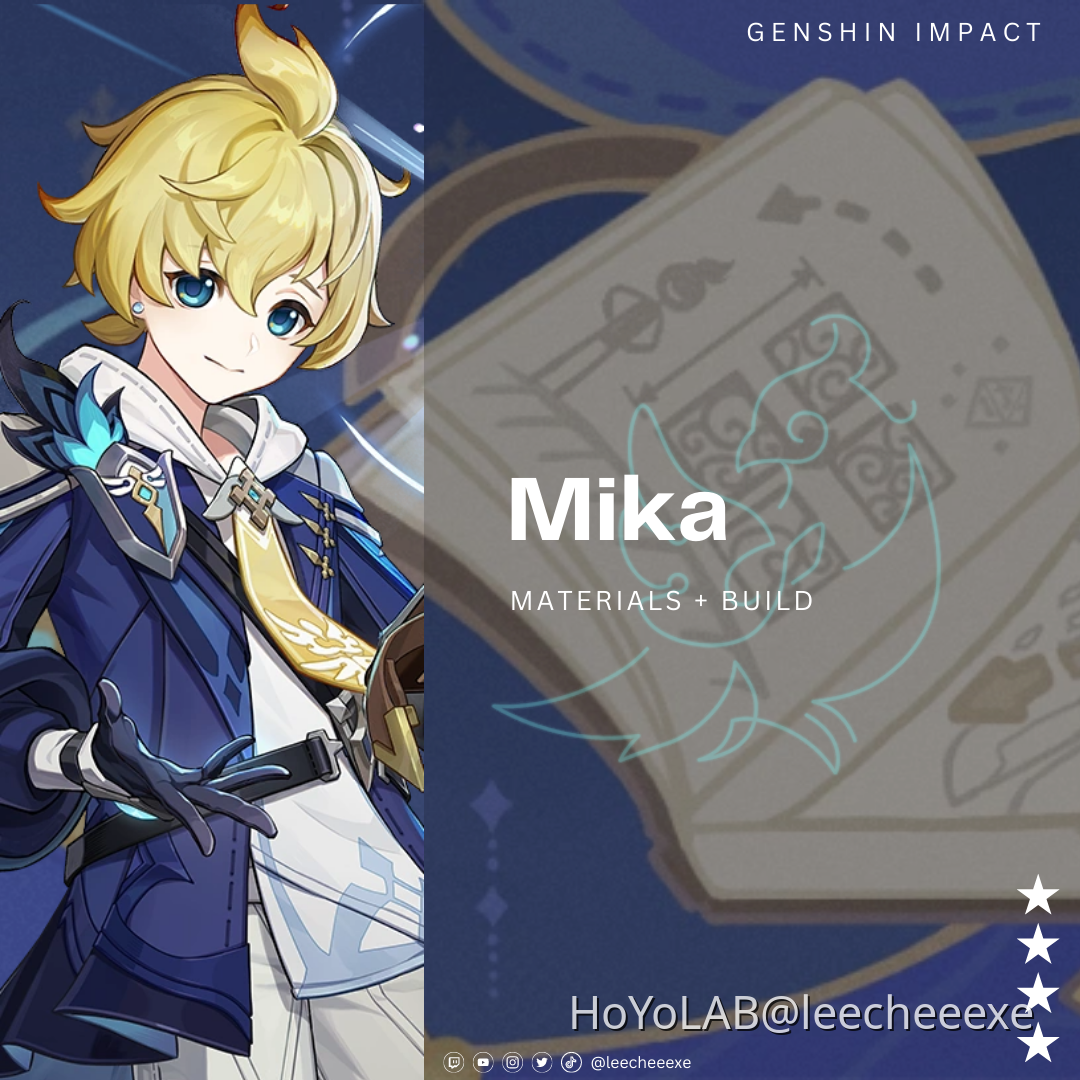[3.8] Genshin Impact | Material and Build Guide | Mika Genshin Impact ...