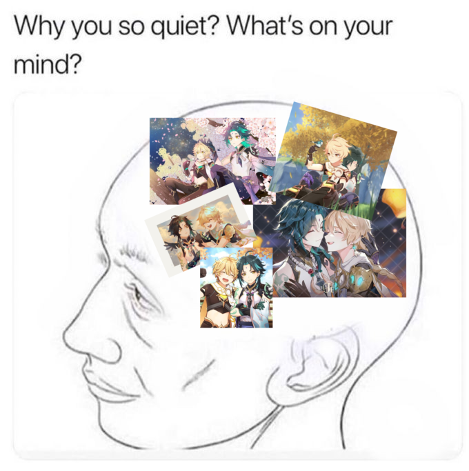 they live in my brain rent free Genshin Impact | HoYoLAB