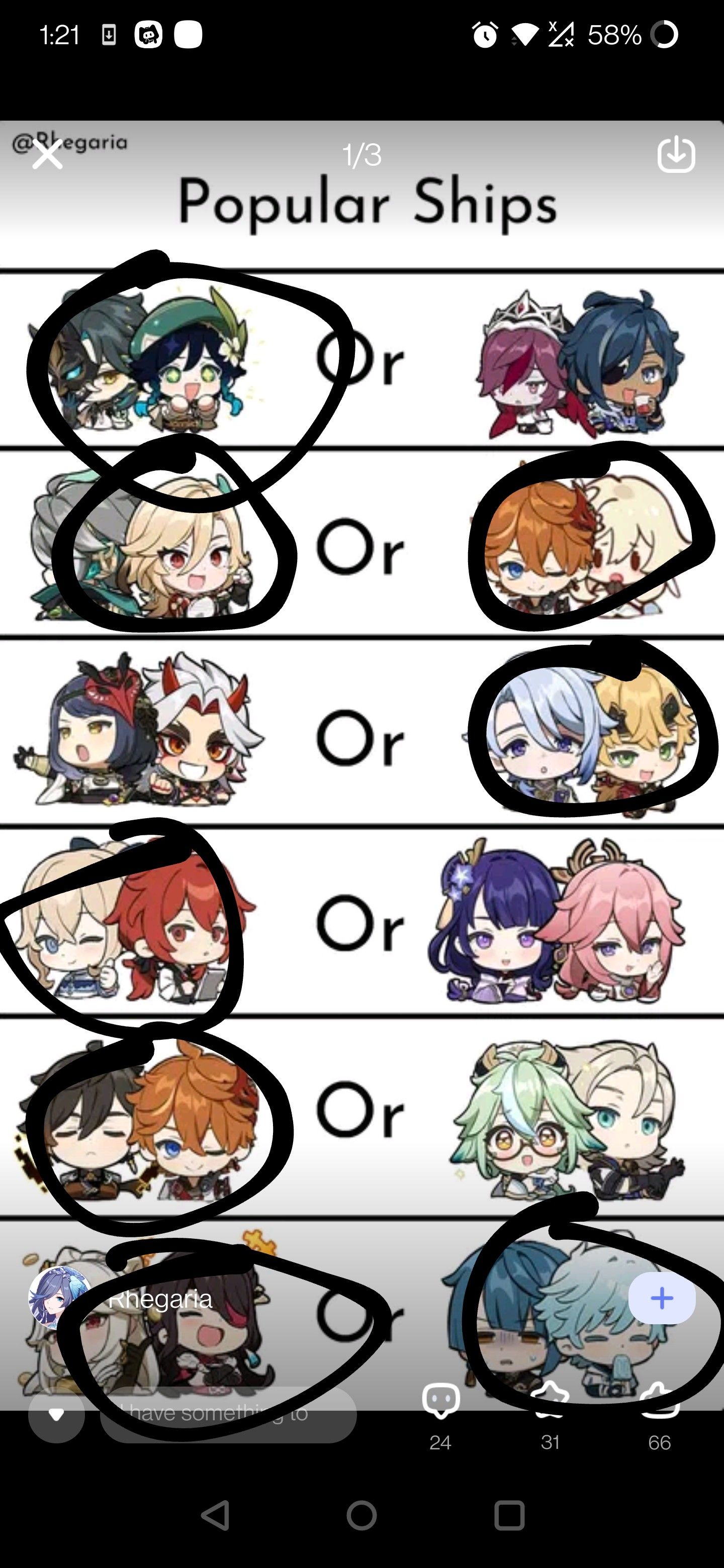 popular ships Genshin Impact | HoYoLAB