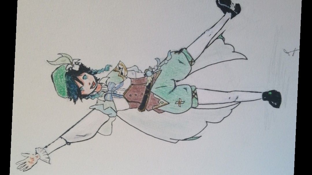 Venti drawing Genshin Impact | HoYoLAB