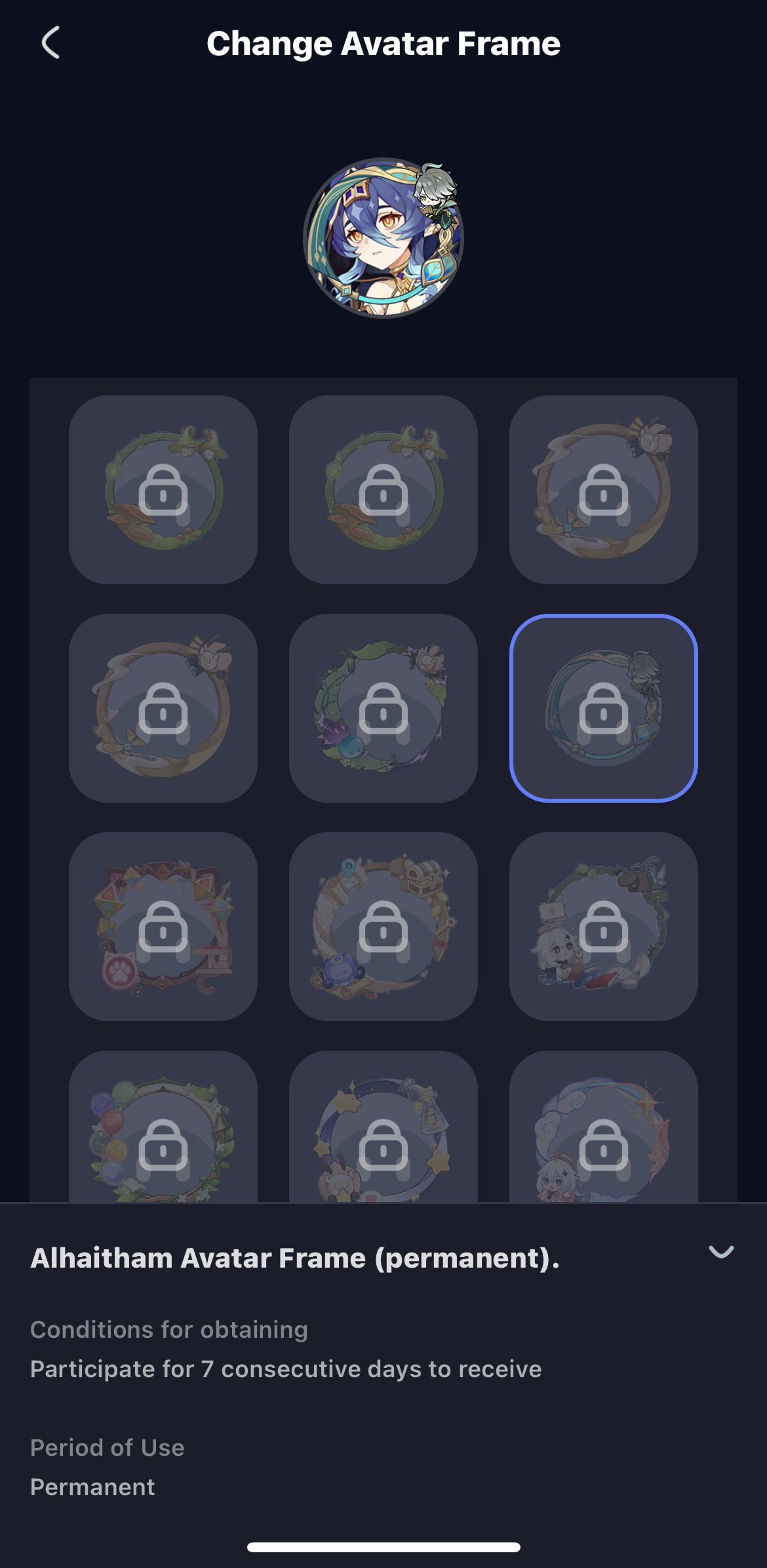 help? idk how to get avatar frames ever! | HoYoLAB