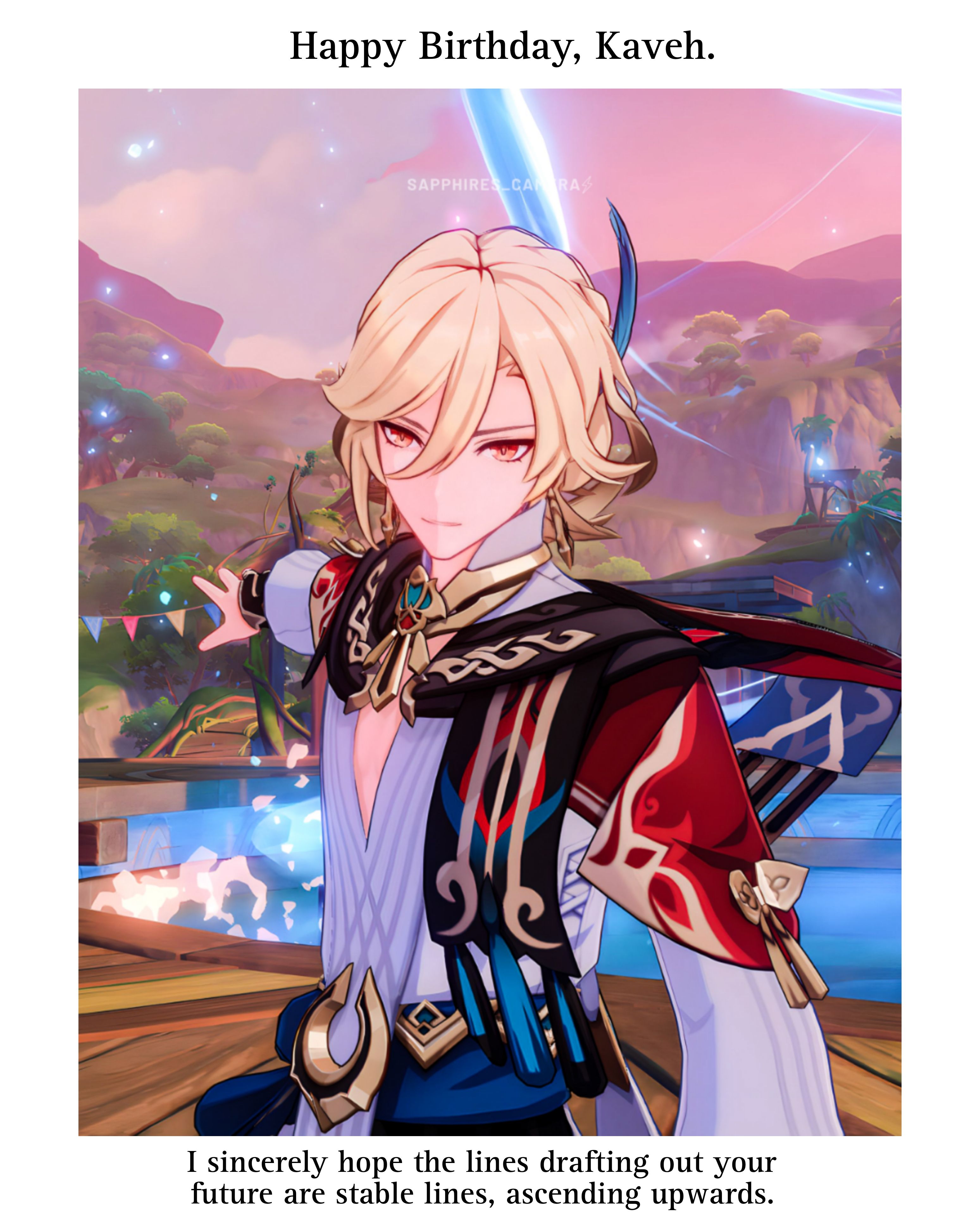 Happy Birthday, Kaveh 🎉🎂 Genshin Impact | HoYoLAB