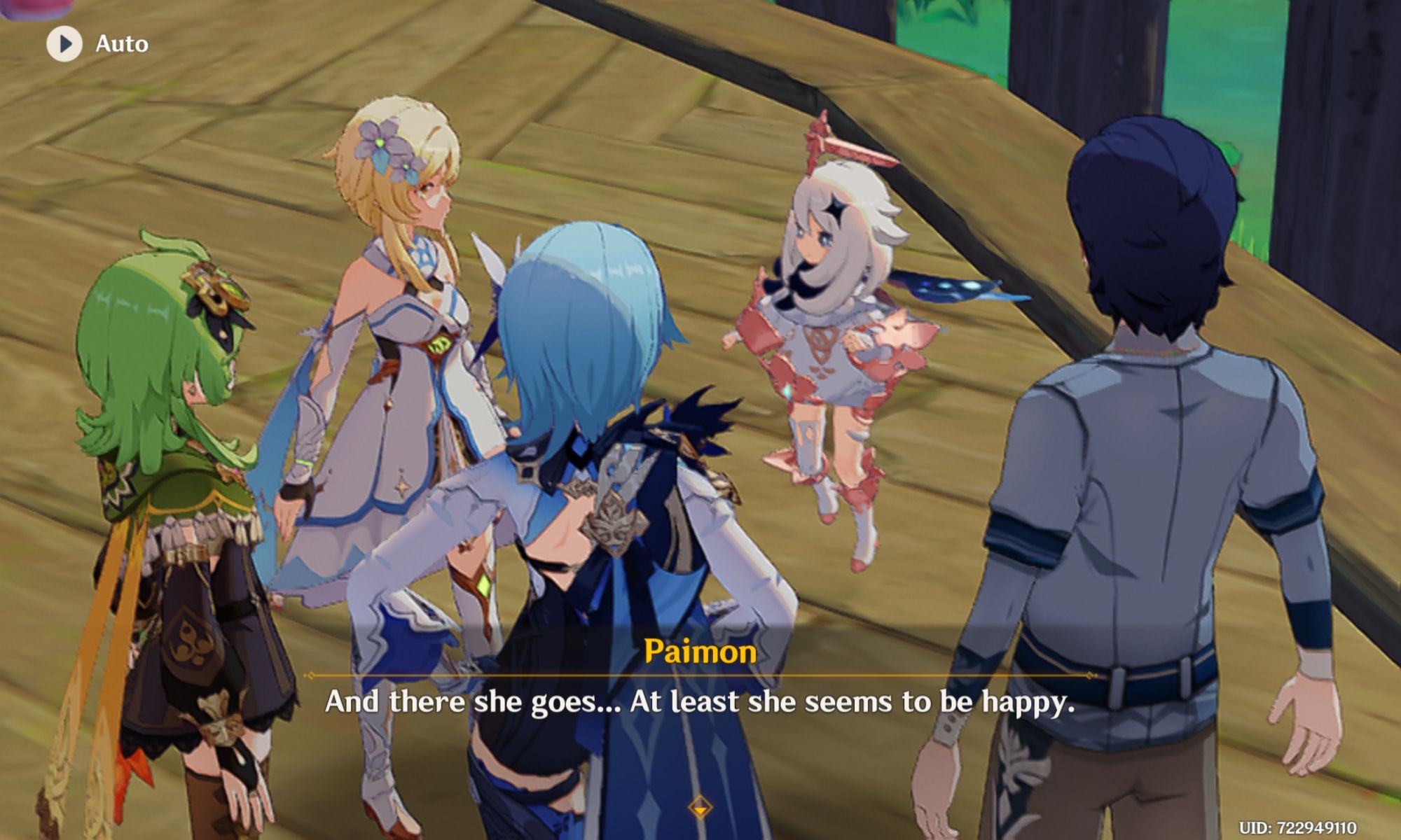 What a sweet voice English Paimon has!! JP Paimon gives me headache ...