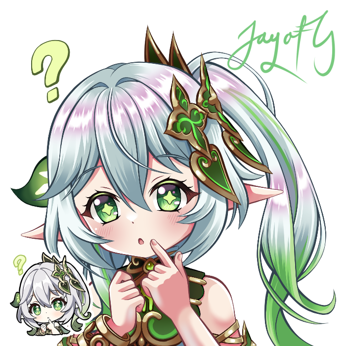 Nahida Curious Emote Genshin Impact | HoYoLAB