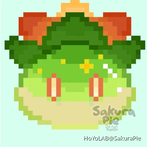 Dendro Slime Pixel Art 🍀 Genshin Impact | HoYoLAB