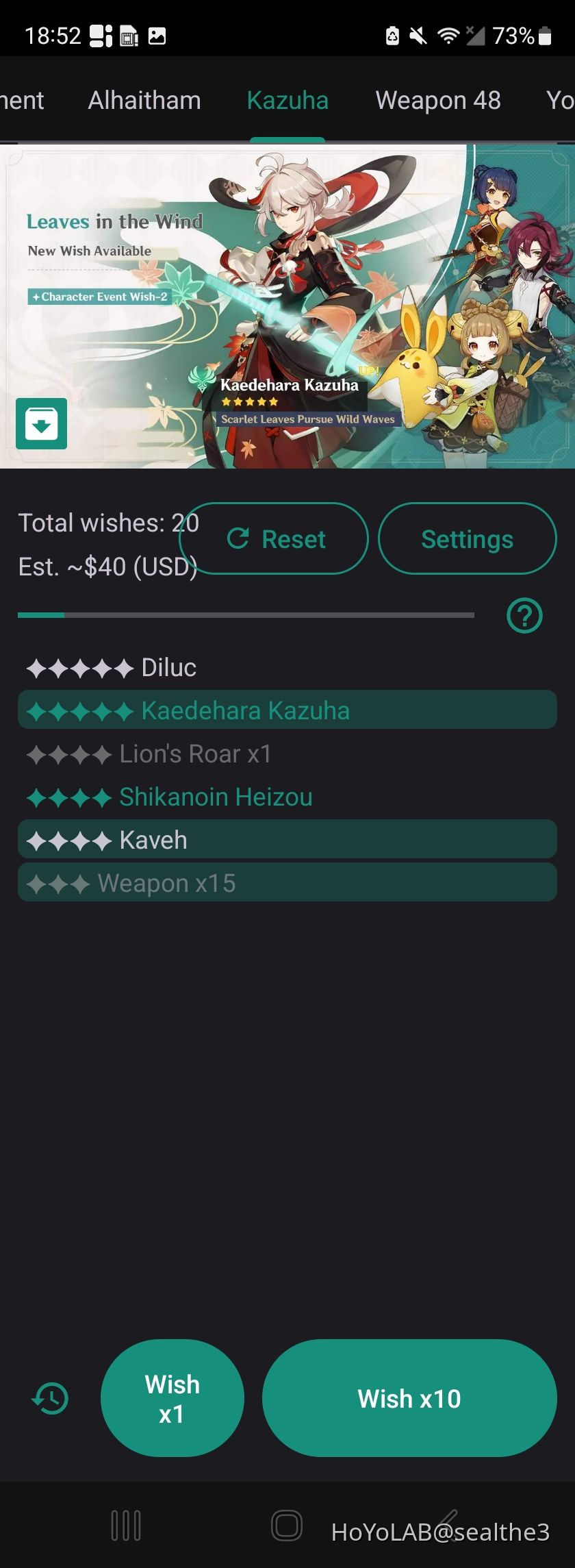 Wish simulation Genshin Impact | HoYoLAB