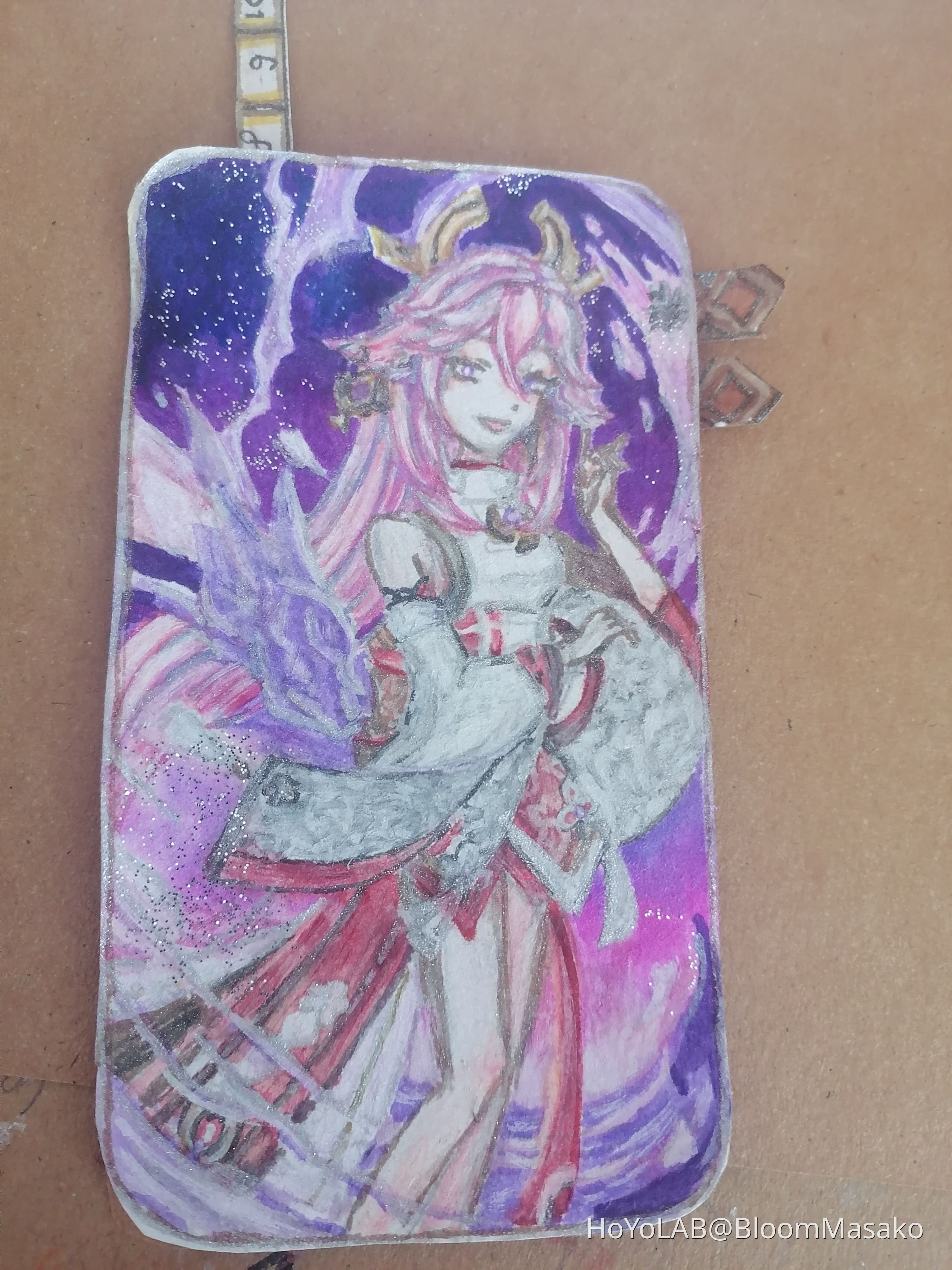 I made a Yae Miko Tcg Card! Genshin Impact | HoYoLAB