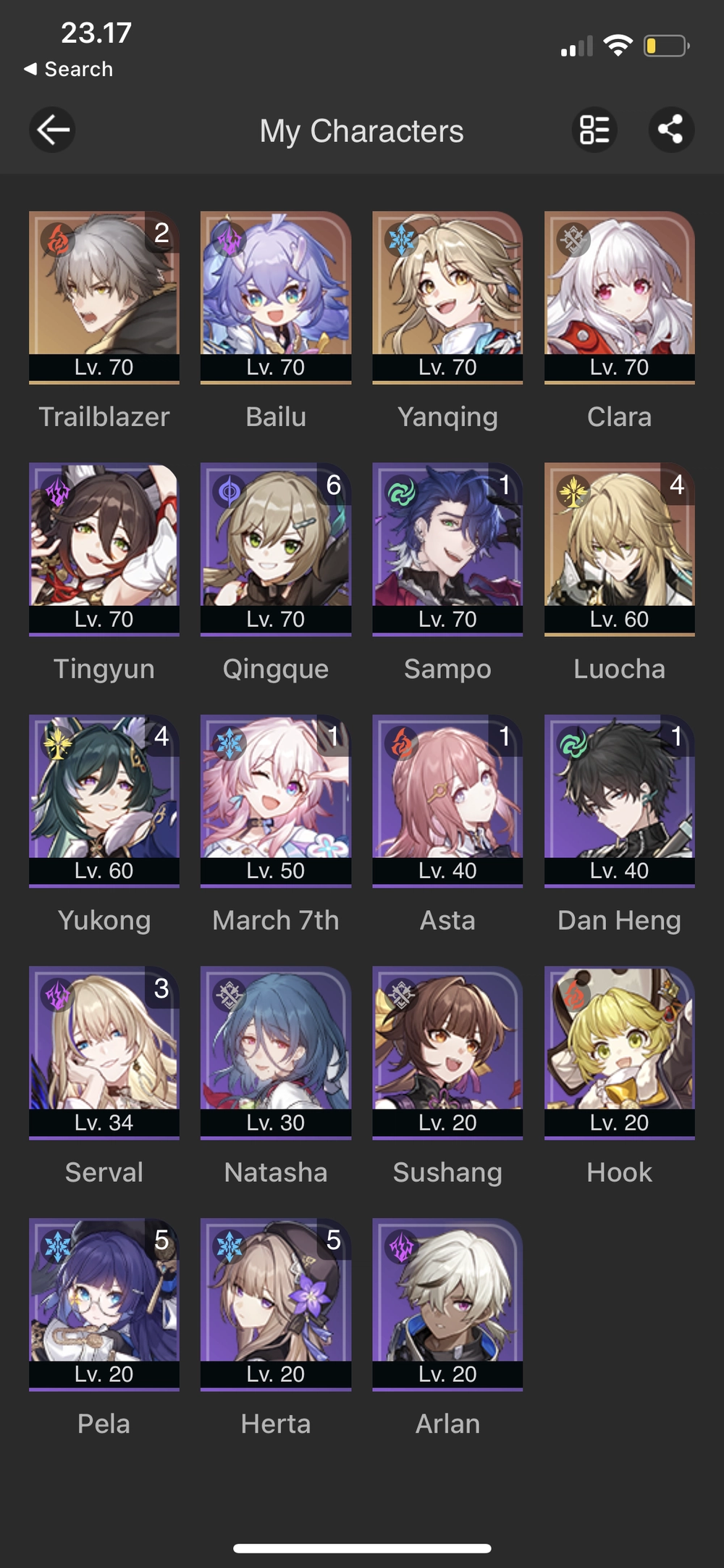 my 110 pulls with Luocha banner (F2P) Honkai: Star Rail | HoYoLAB