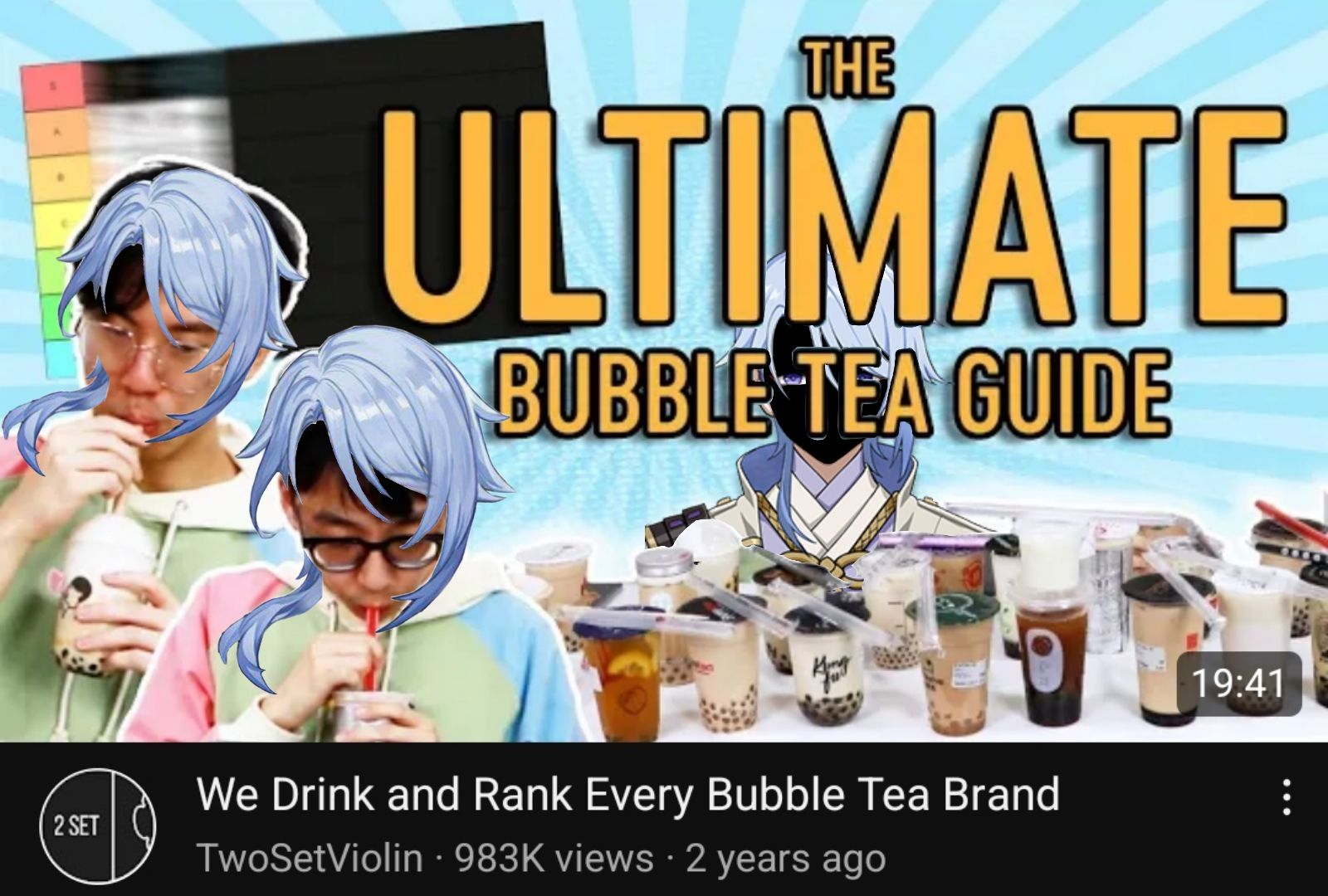 ayato reviewing bubble tea Genshin Impact | HoYoLAB