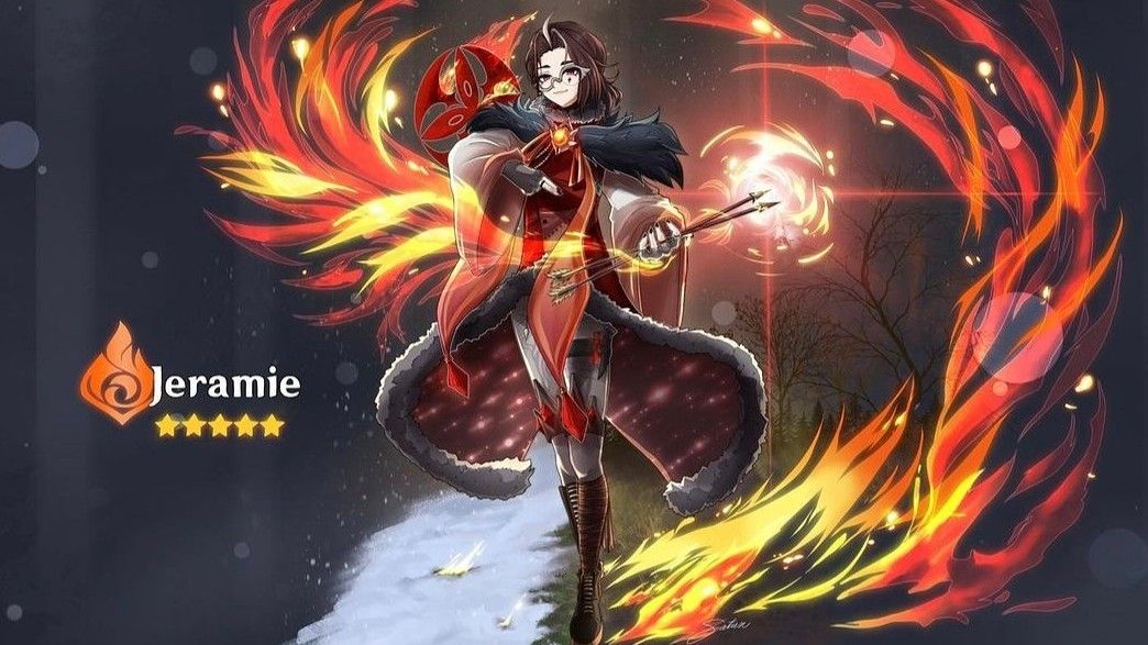 Jeramie, 5 star-pyro-bow user ( original character) Genshin Impact ...