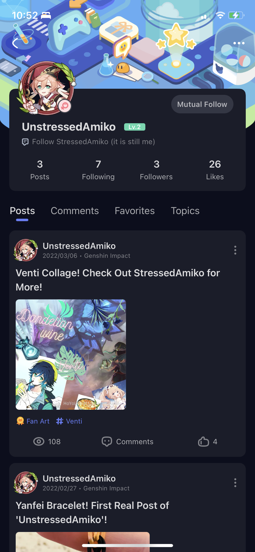 my poor alt account | HoYoLAB