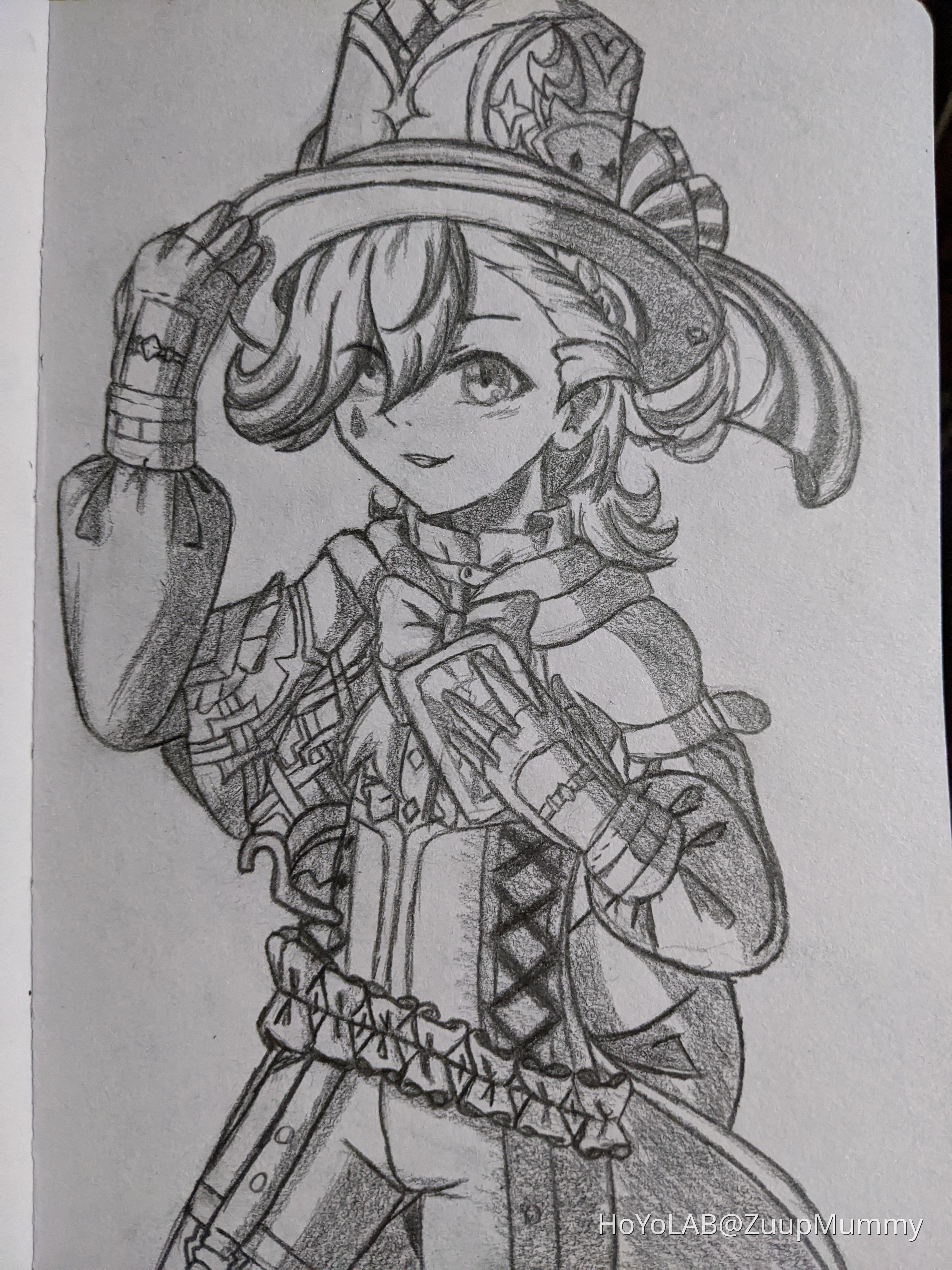 Lyney sketch Genshin Impact | HoYoLAB