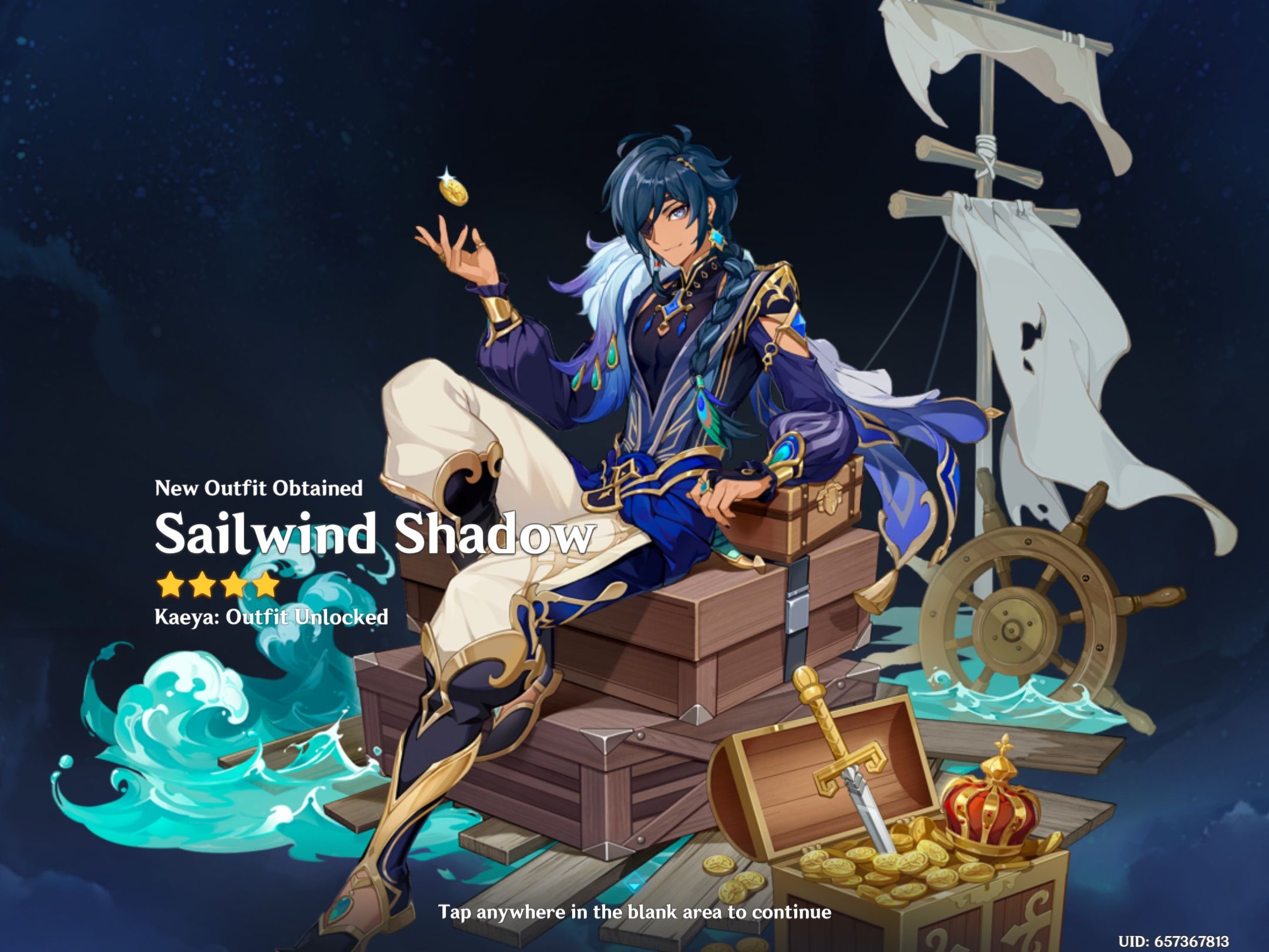 I got the new kaeya skin!!💙 Genshin Impact | HoYoLAB