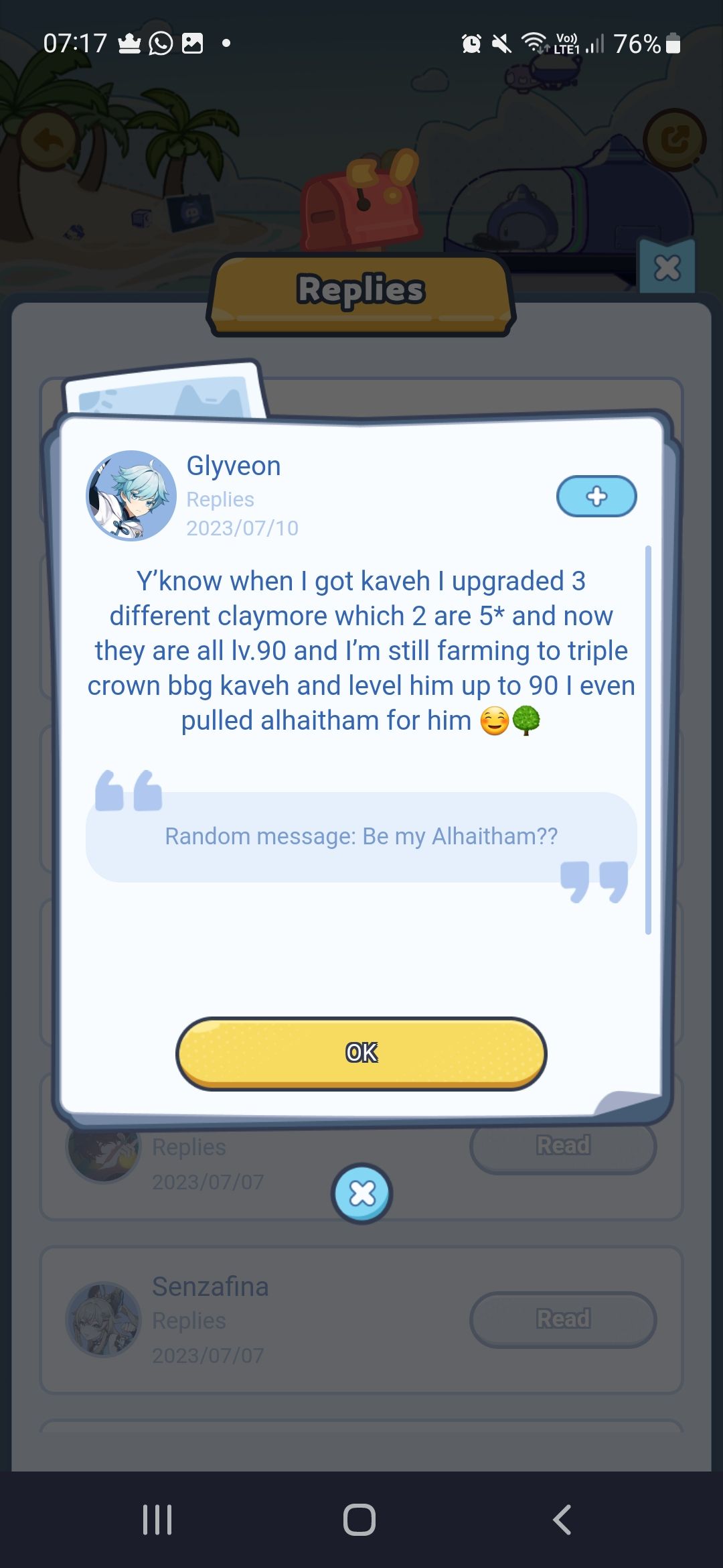 Random BottleMi (2) | HoYoLAB