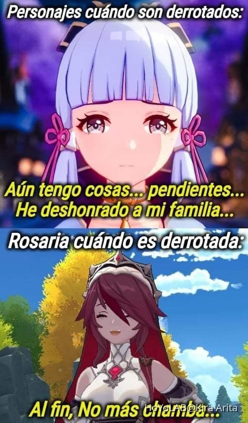 No me jusguen,pero yo soy como rosaria. Genshin Impact | HoYoLAB