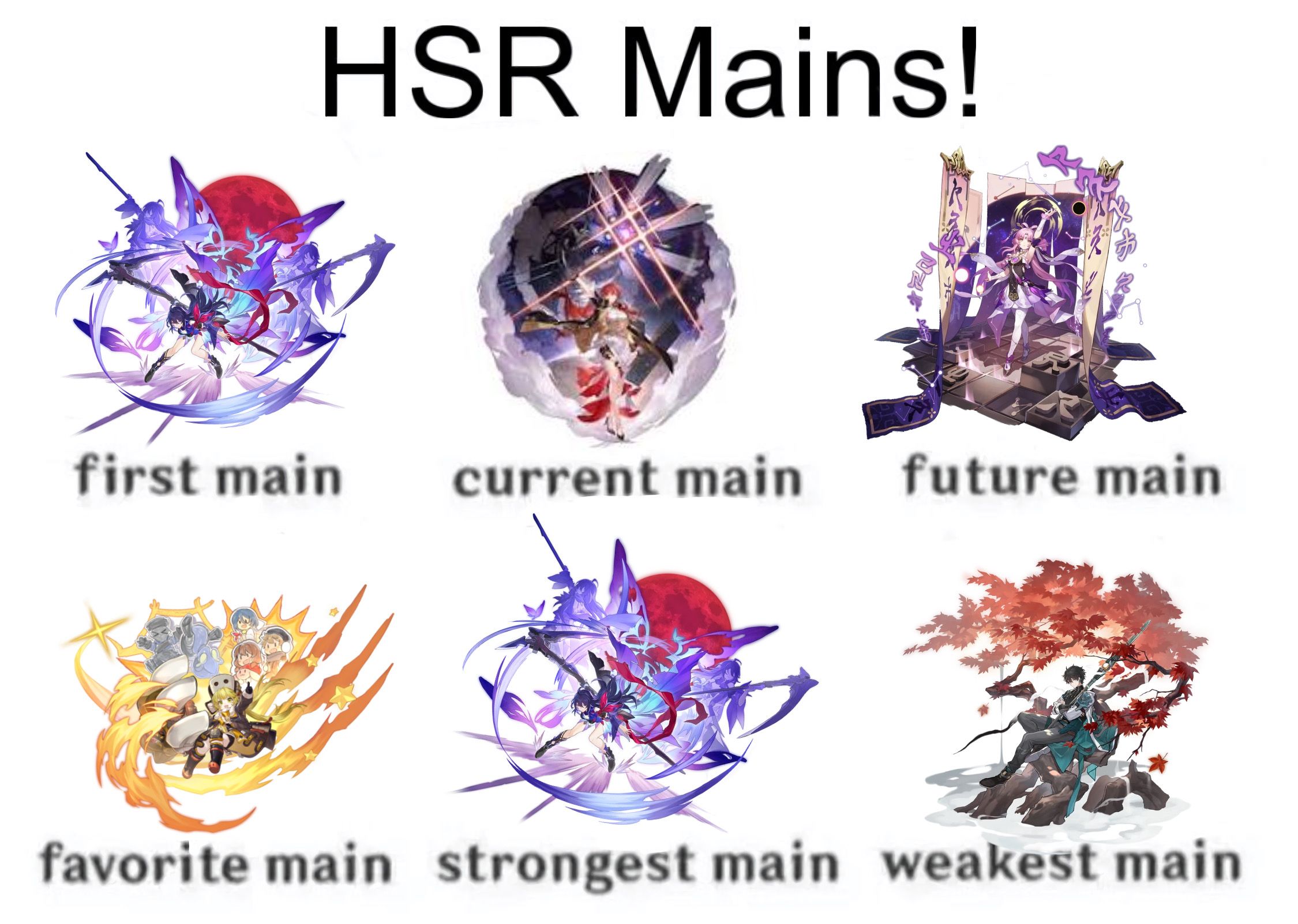 my hsr mains !! :)) Honkai: Star Rail | HoYoLAB