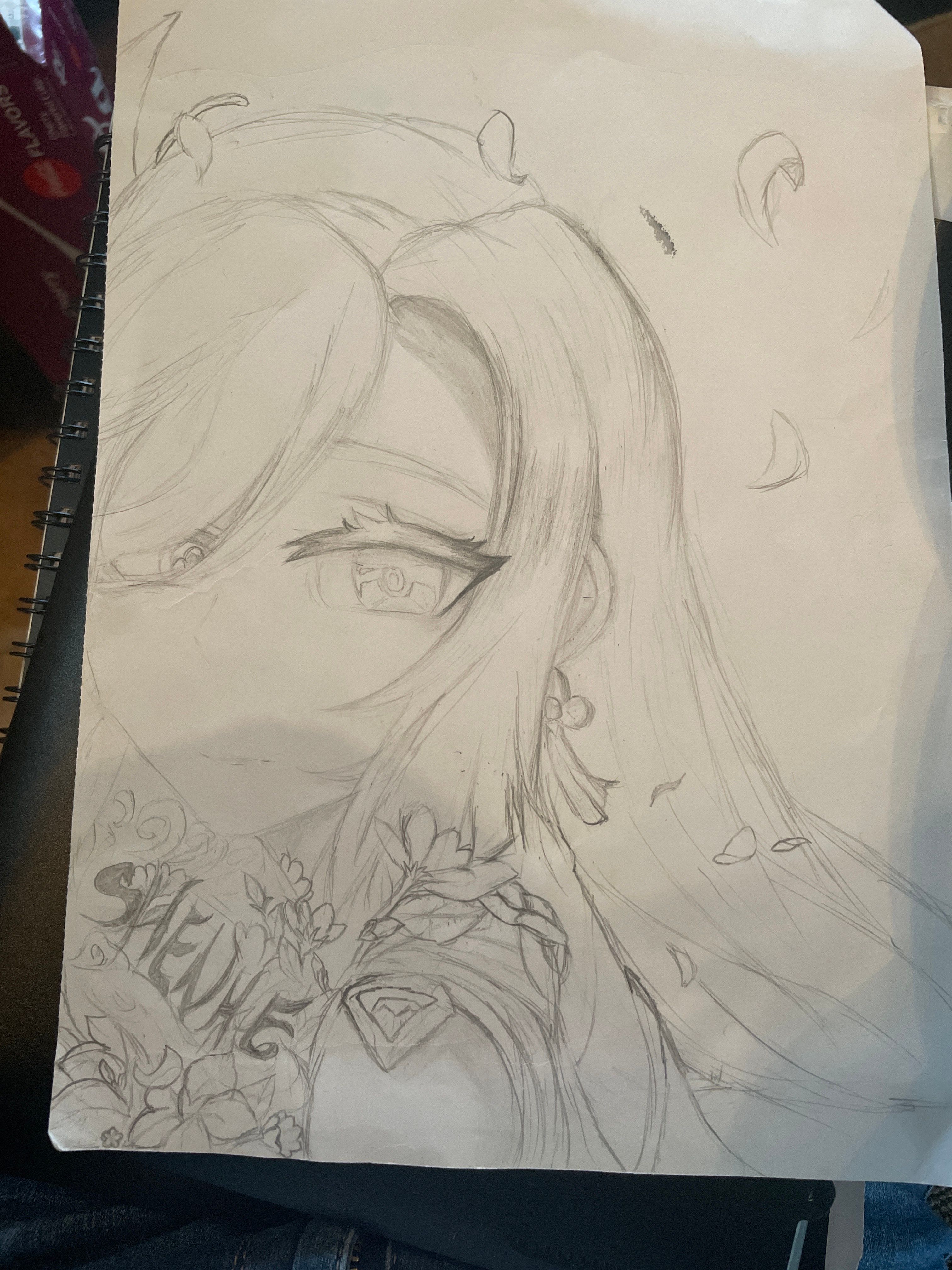 Shenhe drawing!! Genshin Impact | HoYoLAB