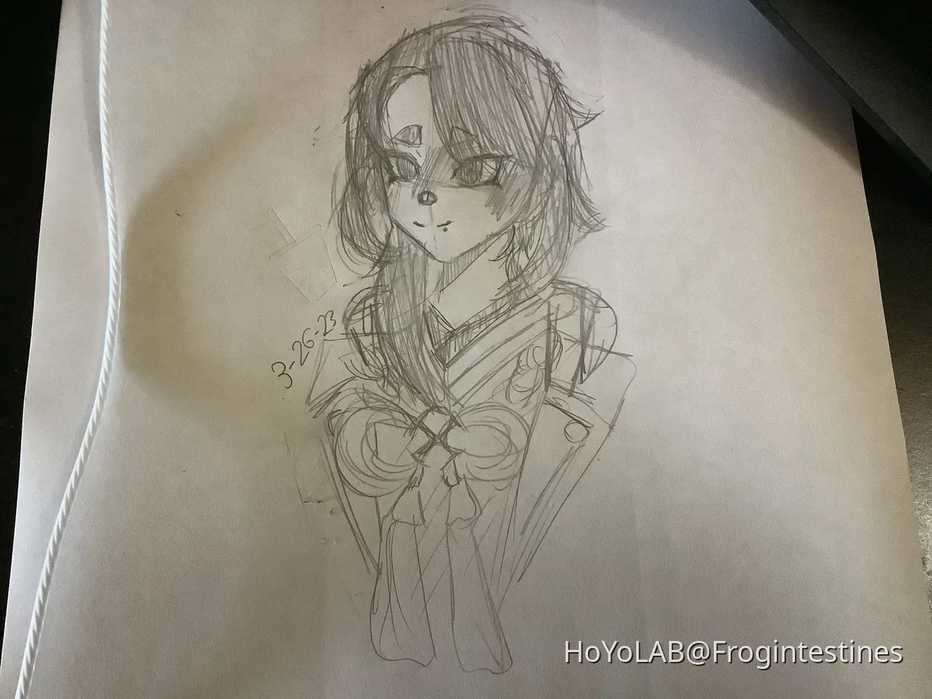 Ayato drawing comparison 😃 (4 months apart) Genshin Impact | HoYoLAB