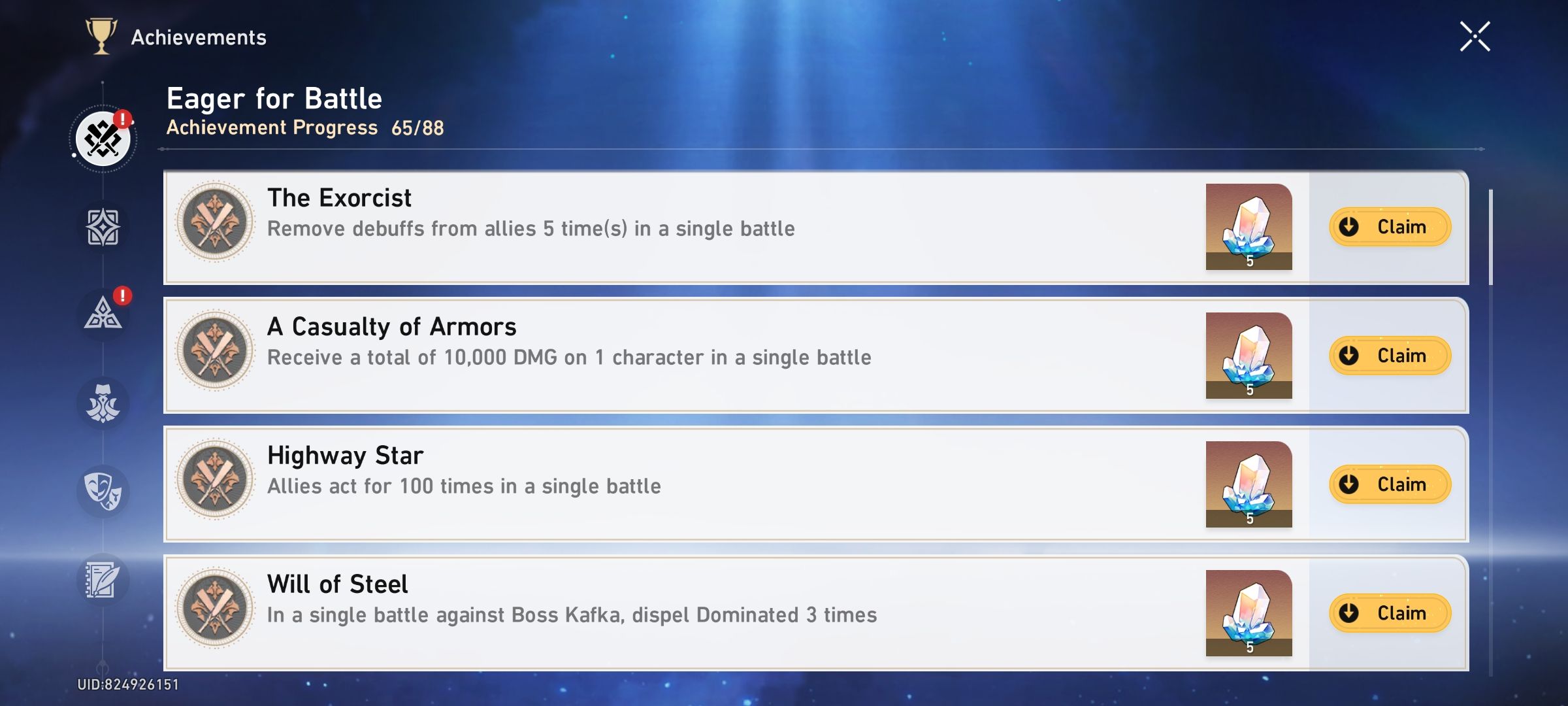 fighting kafka means farming achievement Honkai: Star Rail | HoYoLAB