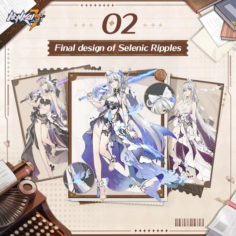 Typewriter Art Archives | Selenic Ripples Designer Interview Honkai ...