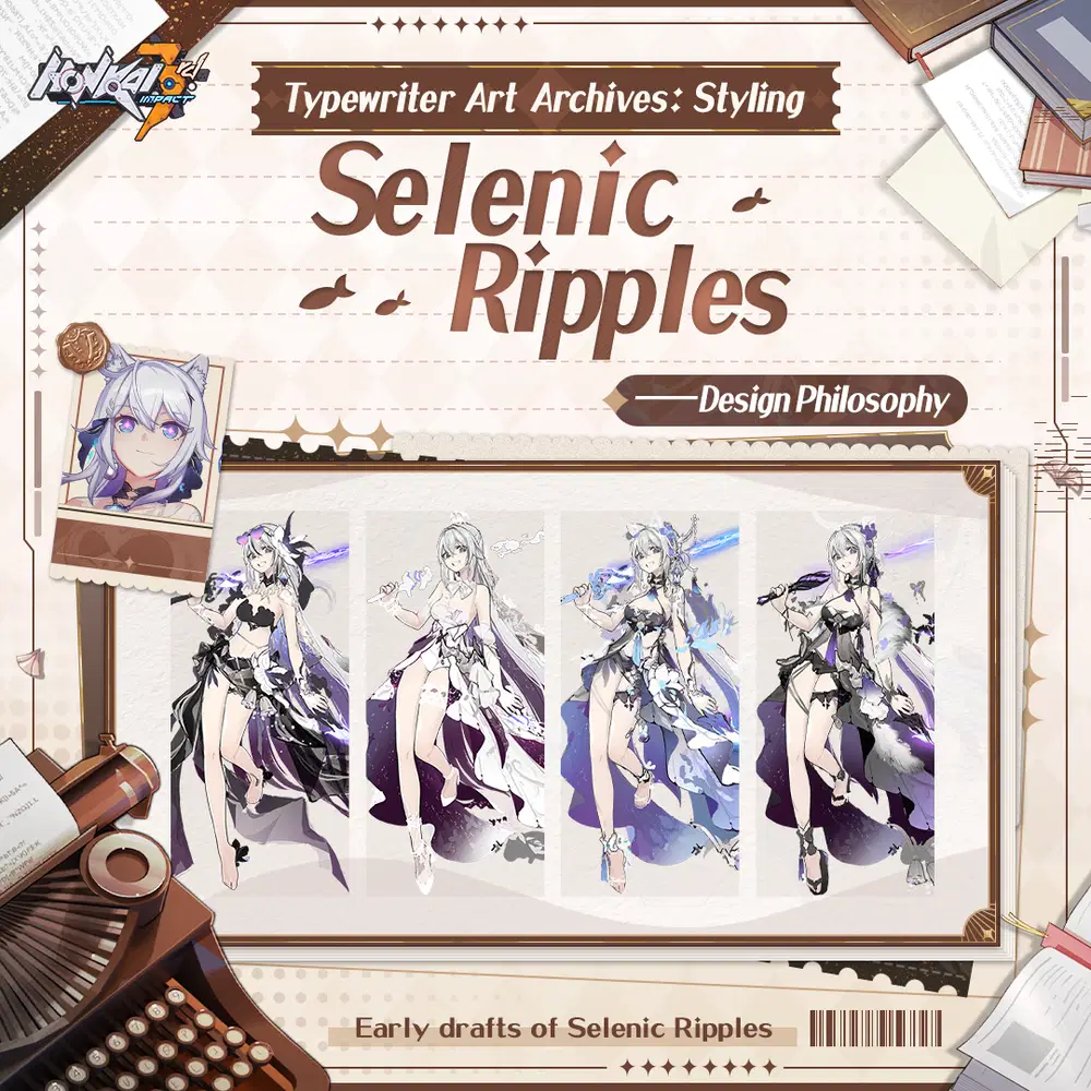 Typewriter Art Archives | Selenic Ripples Designer Interview Honkai ...