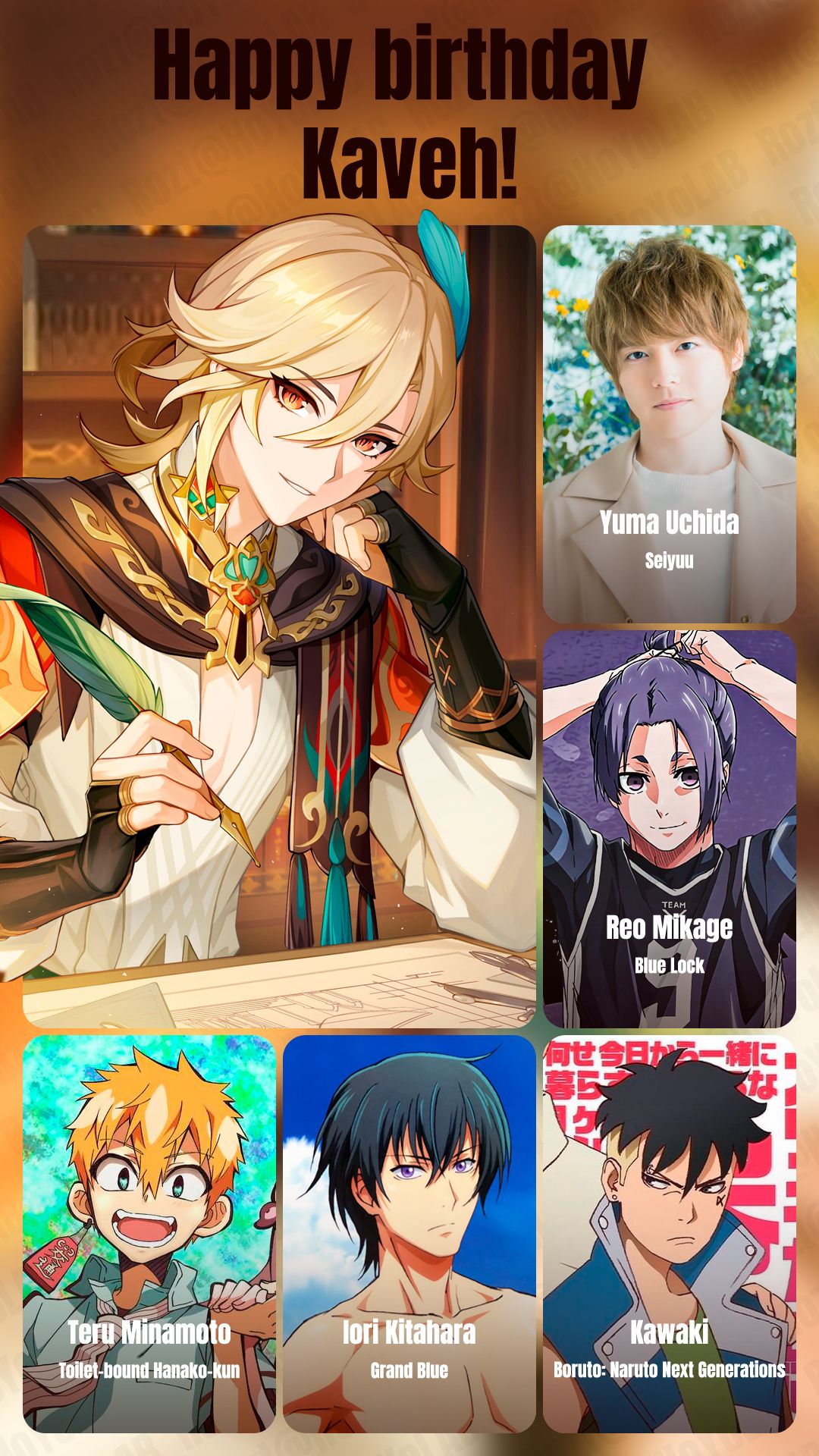 Happy birthday Kaveh! / ¡Feliz cumpleaños Kaveh! Genshin Impact | HoYoLAB