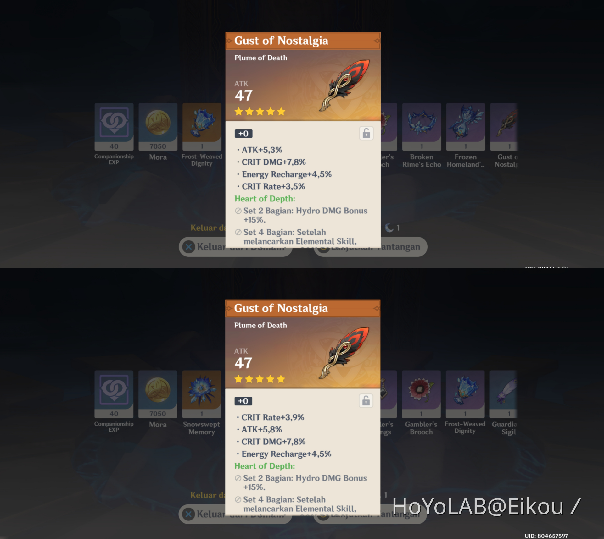 ArtifactRoll#1: Not bad at all Genshin Impact | HoYoLAB