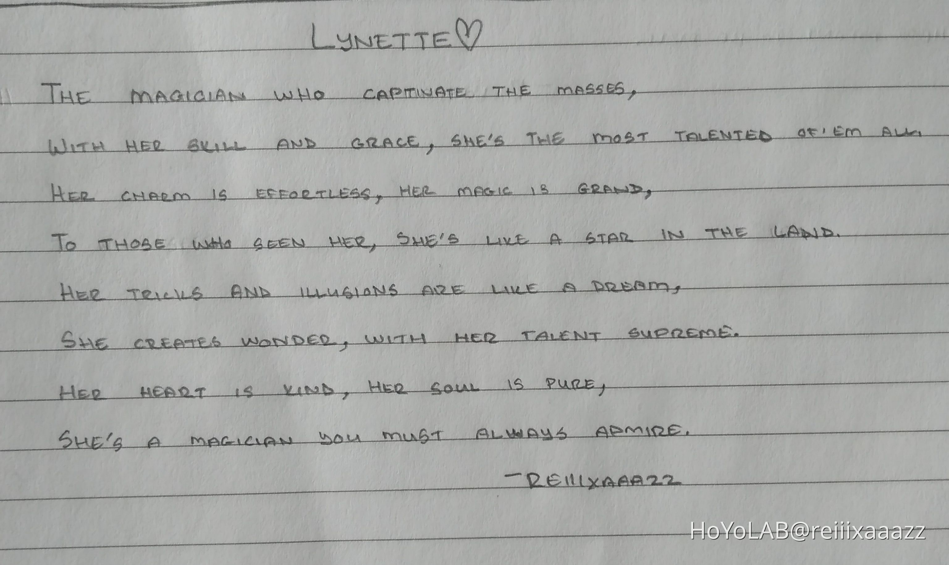 Lynette♡ Genshin Impact | HoYoLAB