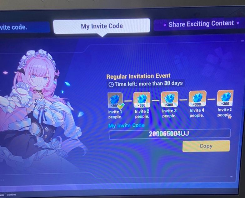 Invite code (EU server) Honkai Impact 3rd | HoYoLAB