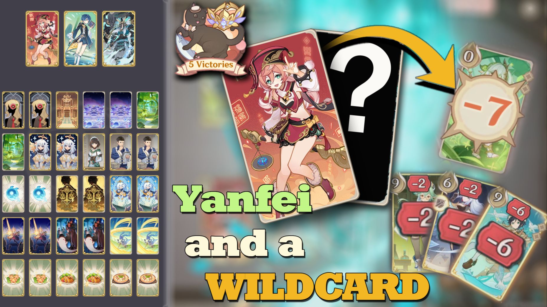 Yanfei in a Wildcard Team - Genshin TCG Deck Showcase Genshin Impact | HoYoLAB